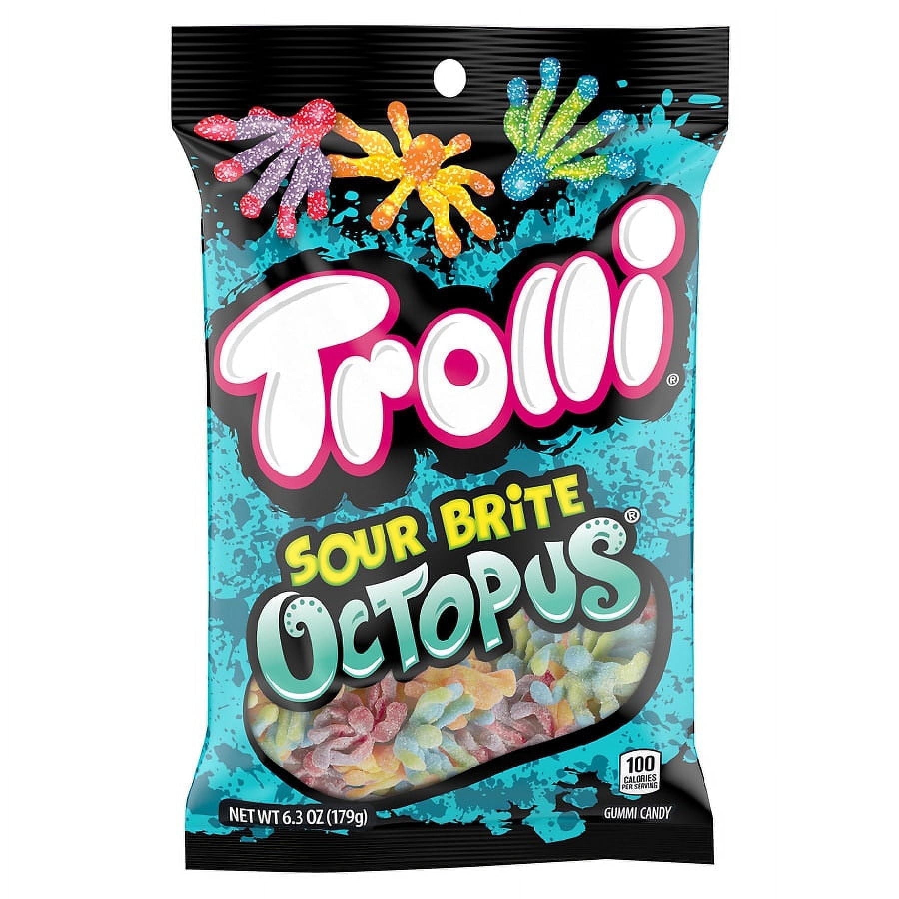 Trolli Sour Brite Octopus 6.3 oz Pack of 2 - Walmart.com