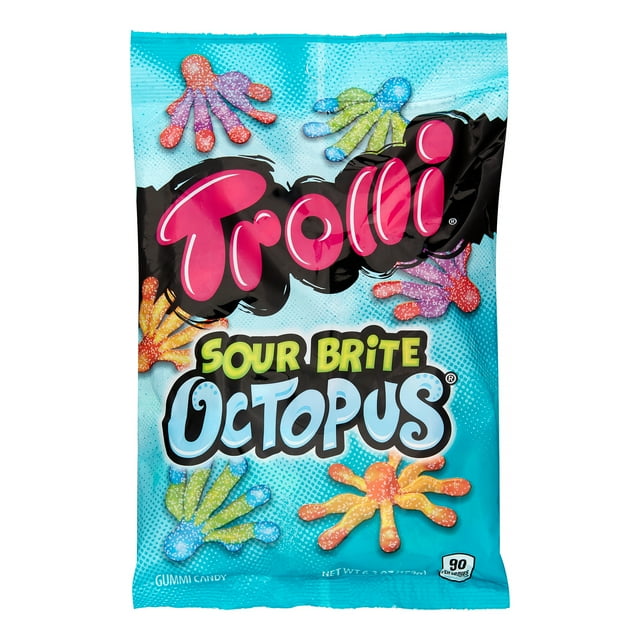 Trolli Sour Brite Octopus Gummy Candy, 6.3 Oz - Walmart.com