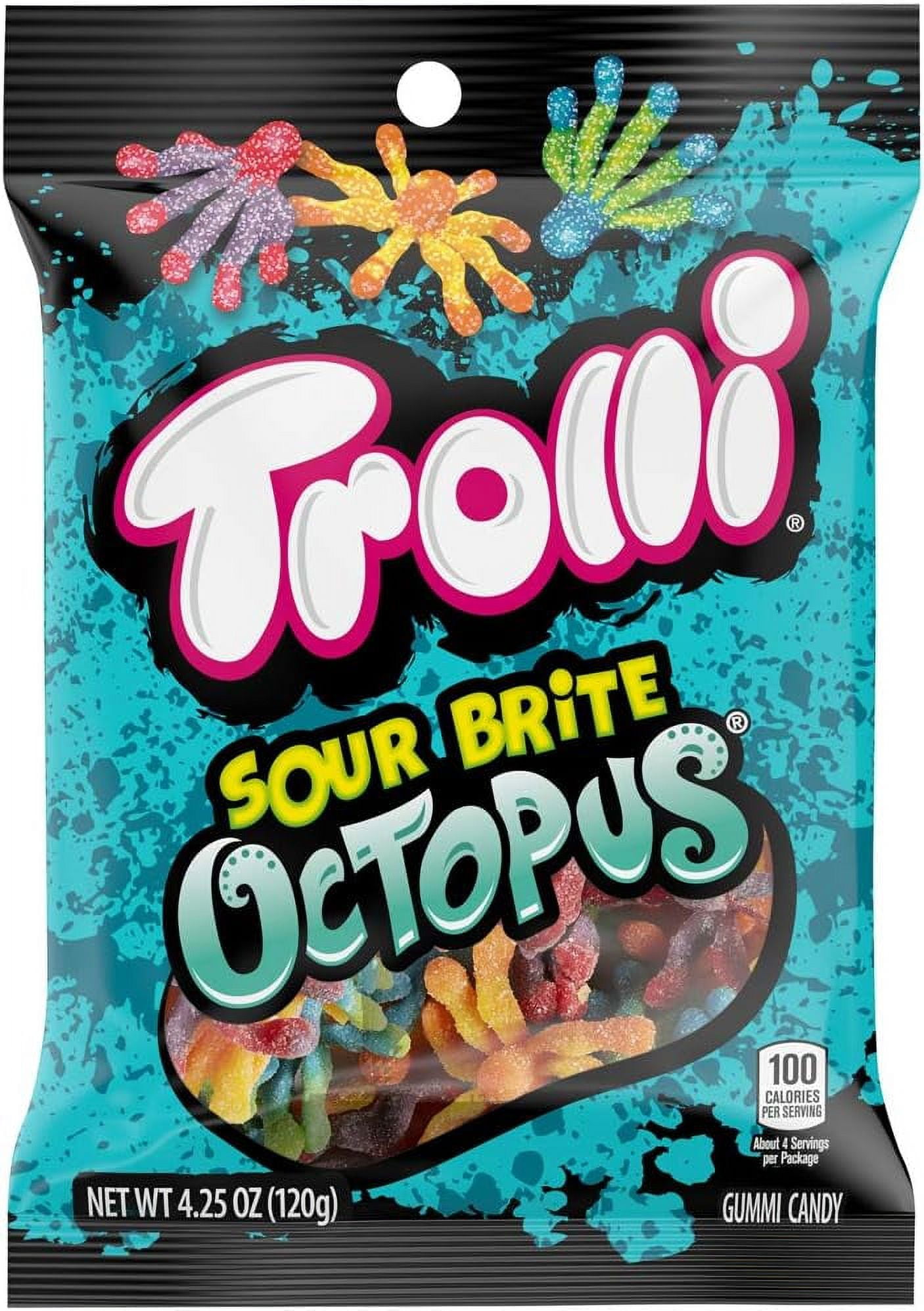 Trolli Sour Brite Octopus, Original Flavor, 120g/4.2 oz - Walmart.com