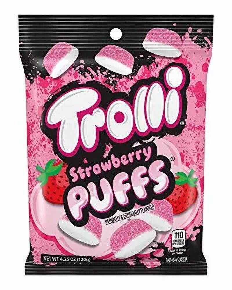 Trolli Strawberry Puffs Gummy Candy, 4.25 Ounce Bag - Walmart.com