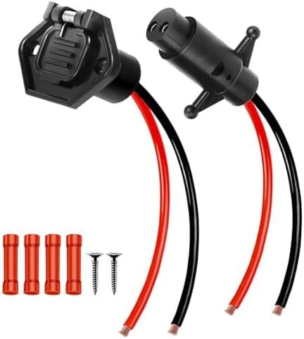 Trolling Motor Plug and Receptacle 12V-24V 8 Gauge 2 Wire,Professional ...