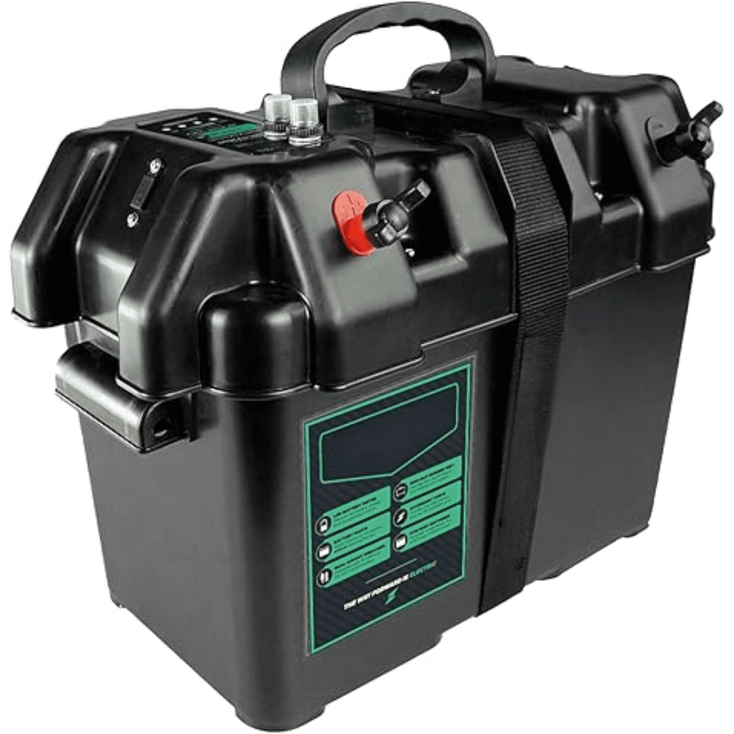 Trolling Motor Smart Battery Box Power Center with USB and DC Ports ...