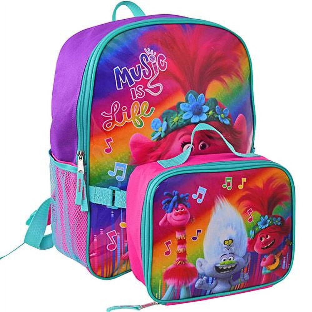 Trolls 2 16" Backpack with Lunch Bag - Walmart.com