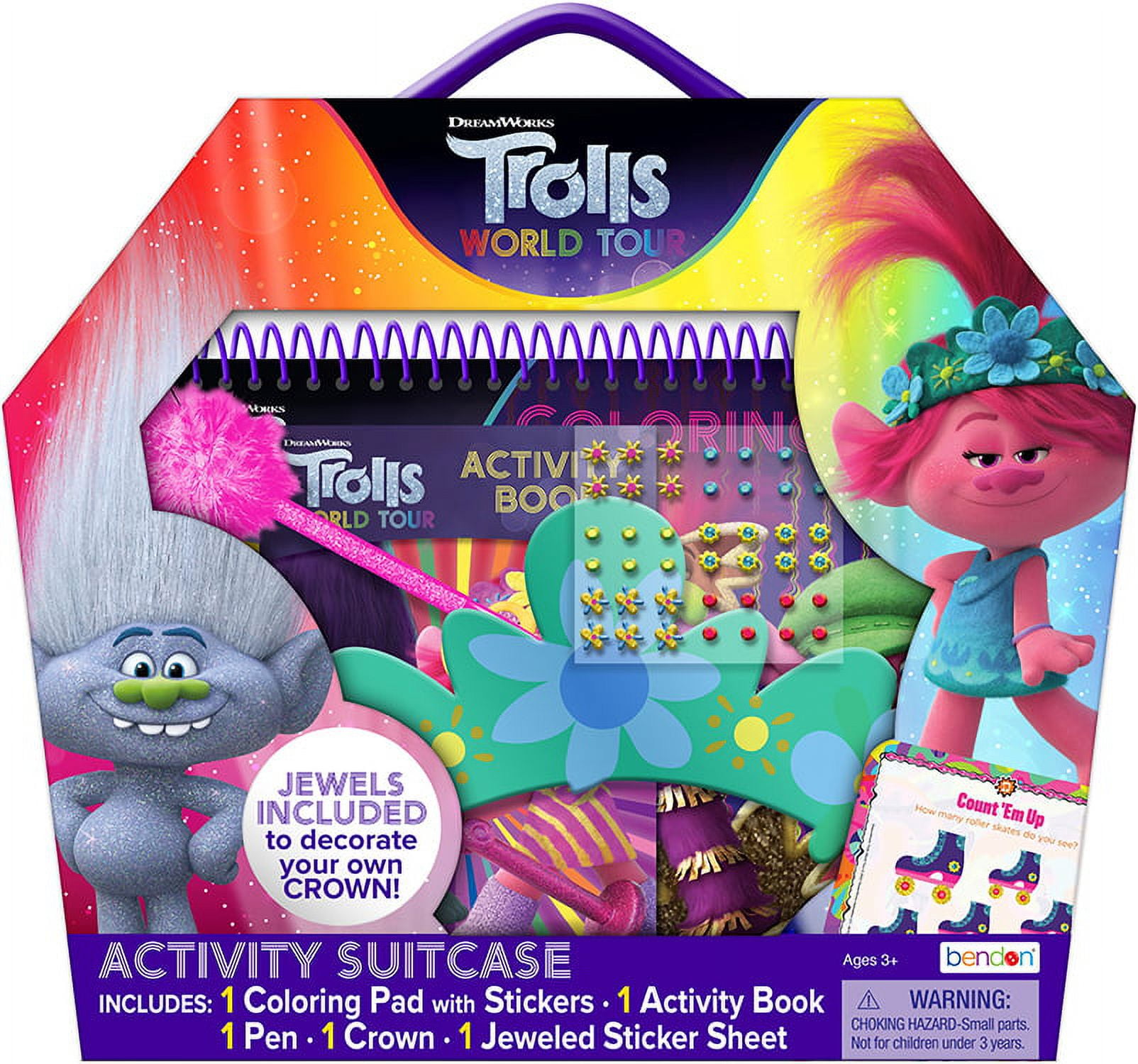 Trolls 2 World Tour Activity Suitcase - Walmart.com