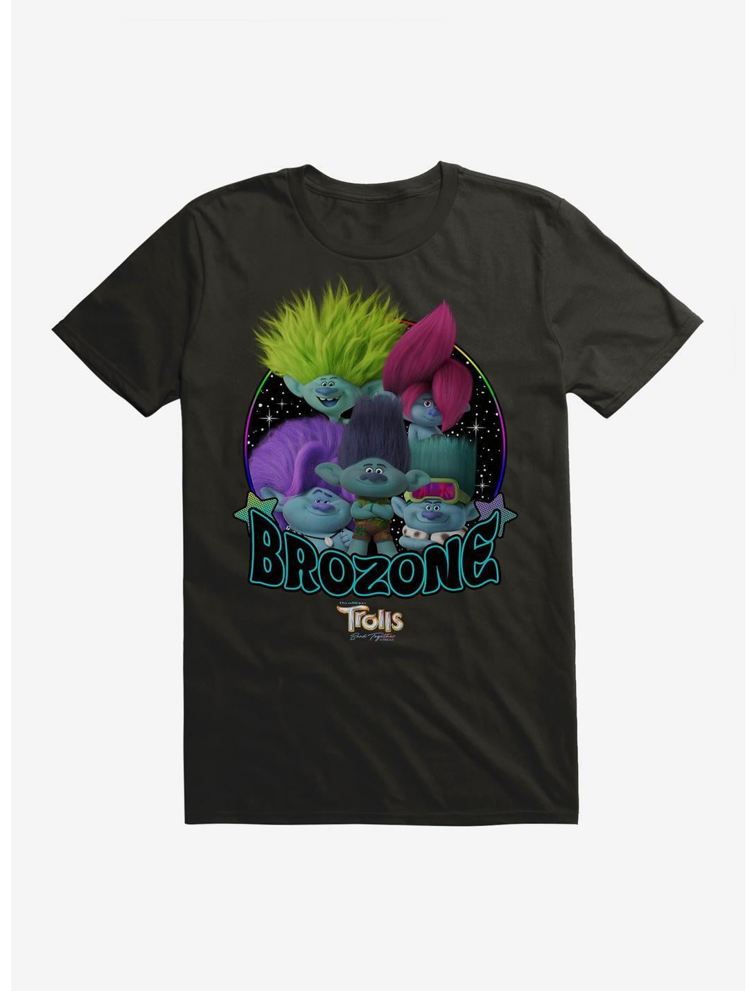Trolls 3 Band Together Brozone Group T-Shirt - NEW!black color ...
