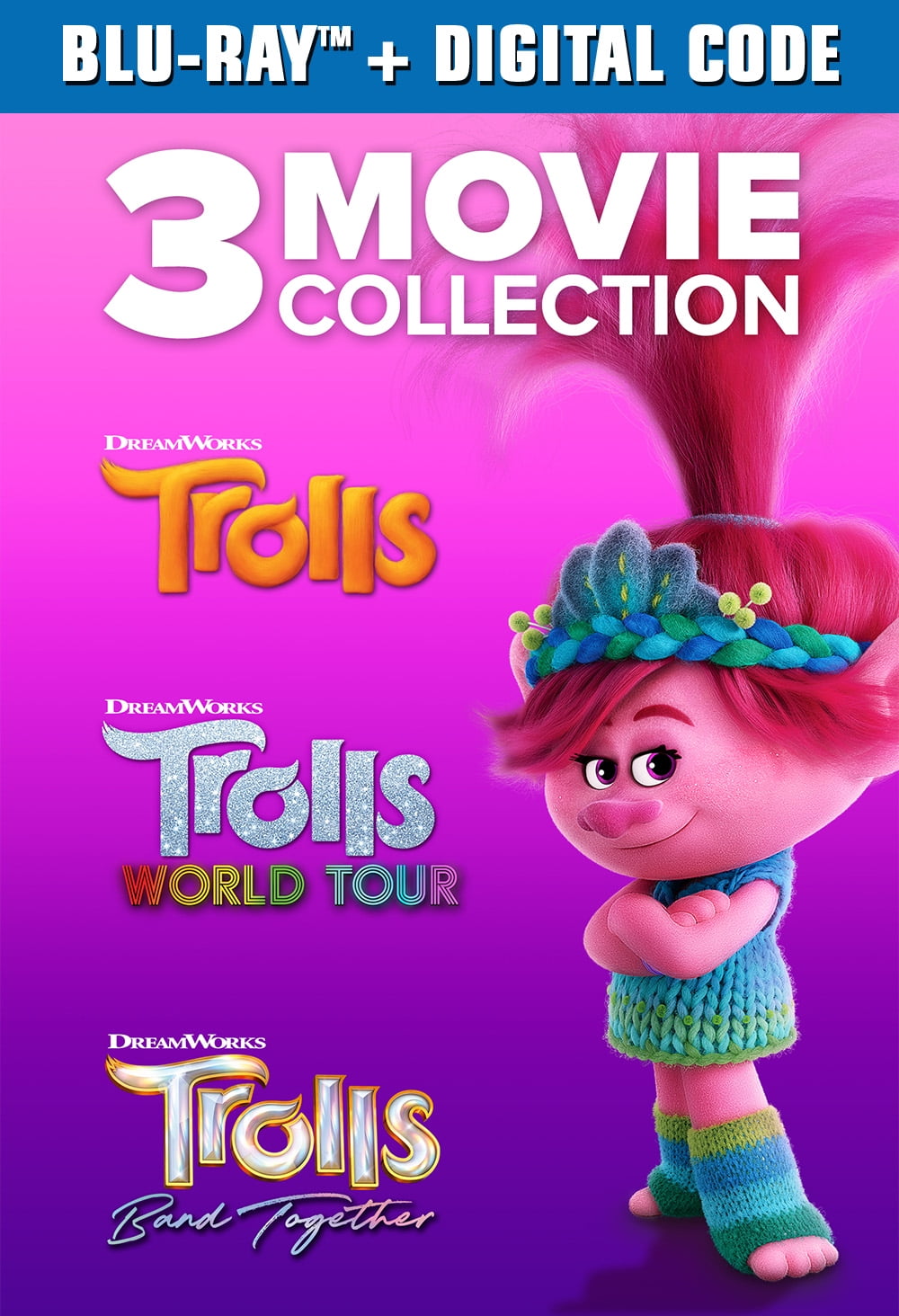 Trolls 3-Movie Collection (Blu-ray + Digital Copy) - Walmart.com