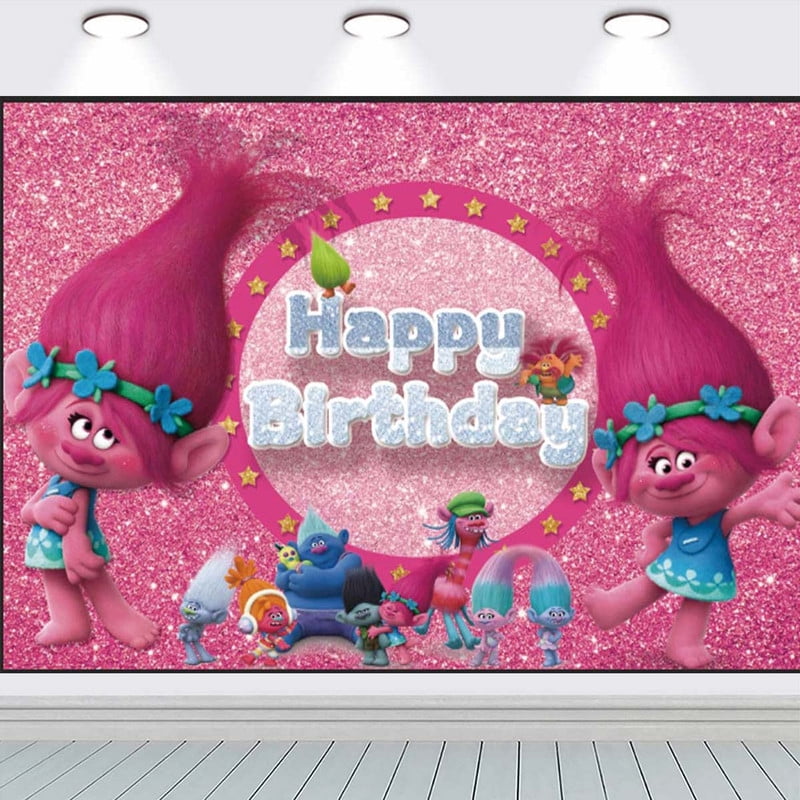 Trolls Background Taspestry Post Banner Backdrop Party Supplies Wall ...