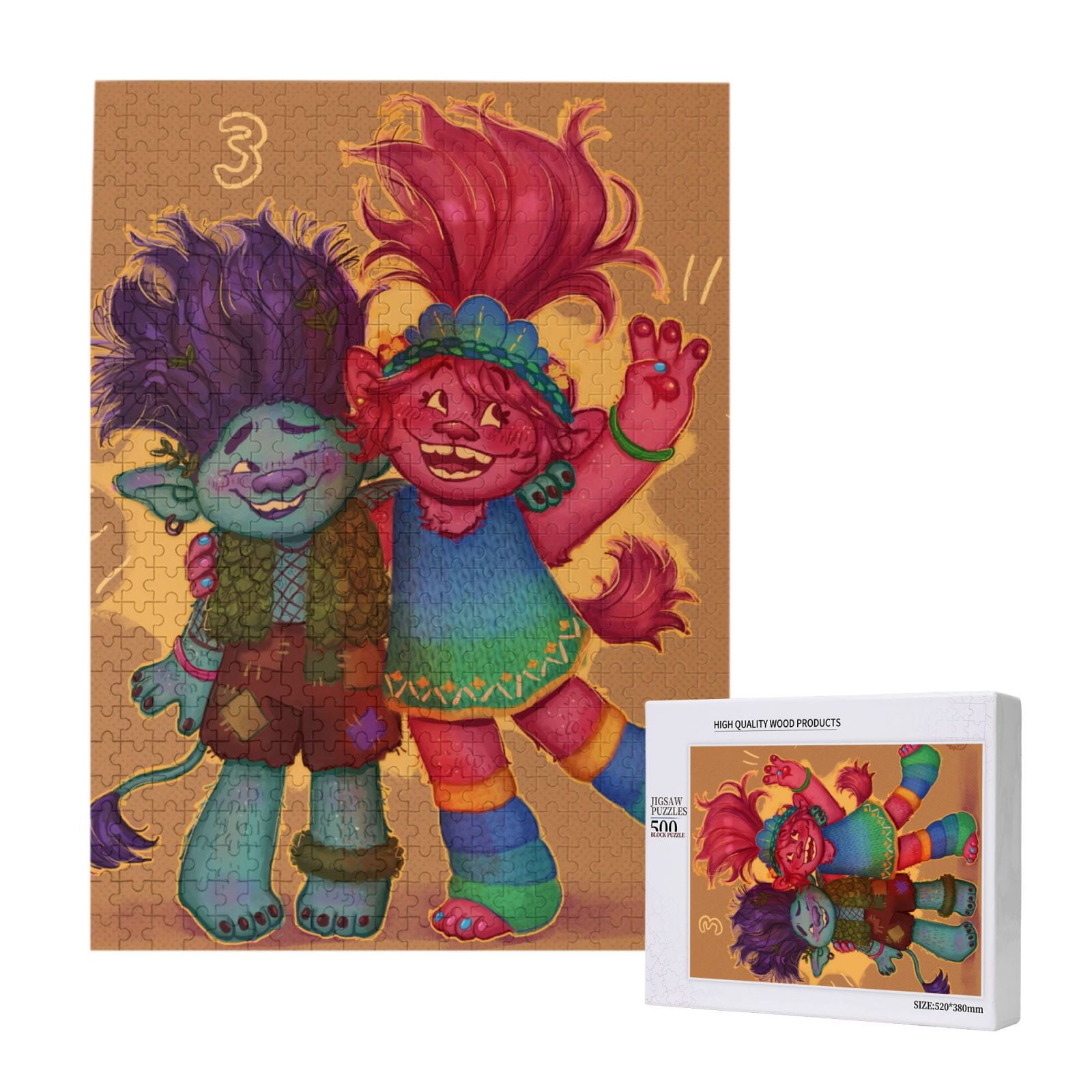 Trolls Band Together Anime Puzzles Boys Girls Teens 300/500/1000 Piece ...