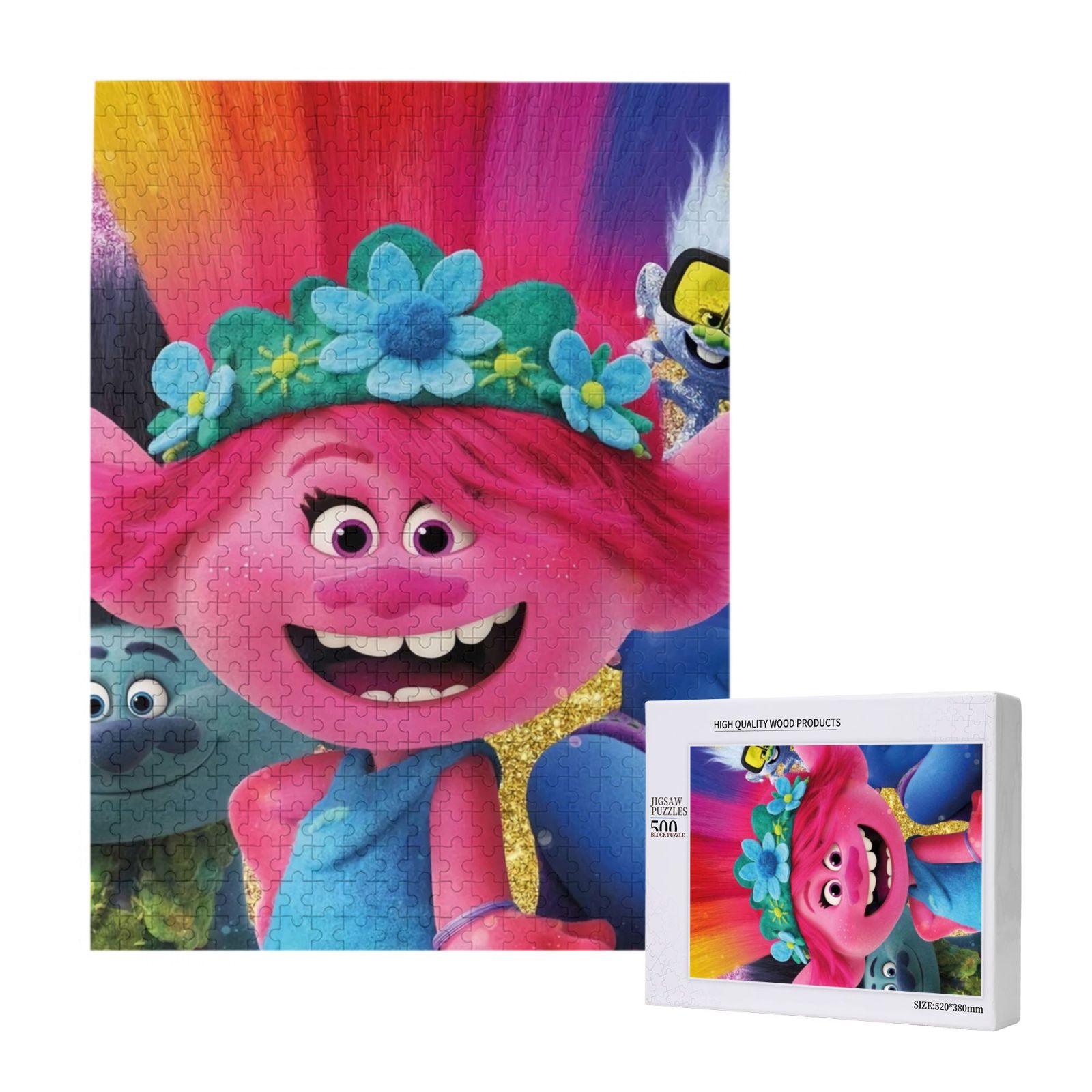 Trolls Band Together Anime Puzzles Boys Girls Teens 300/500/1000 Piece ...