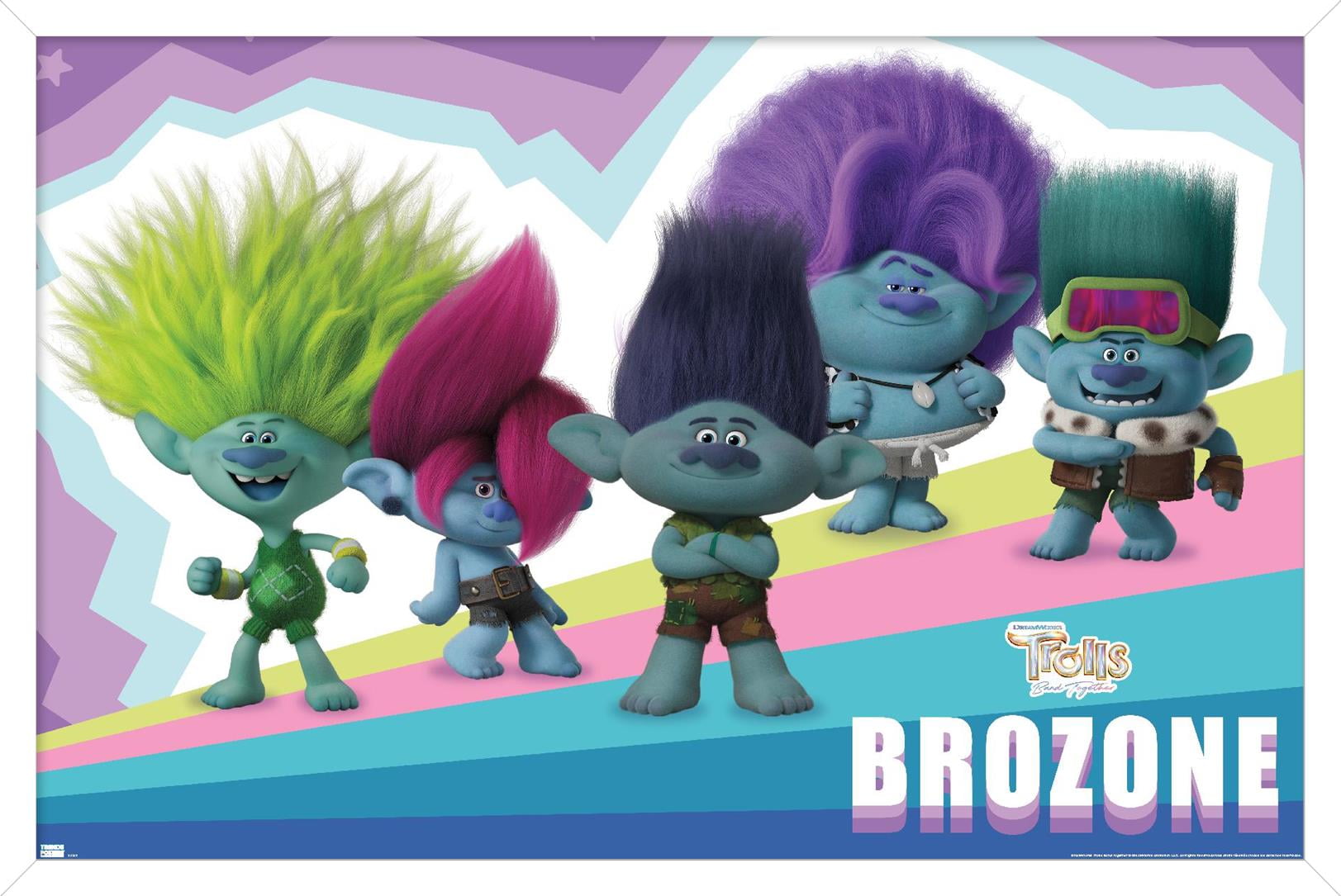 Trolls: Band Together - Brozone Wall Poster, 22.375" x 34" Framed ...