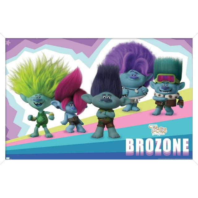 Trolls: Band Together - Brozone Wall Poster, 22.375" x 34" Framed ...