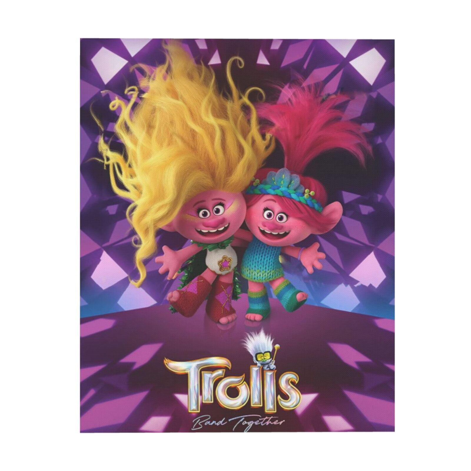 Trolls Band Together Characters Canvas Decorative Poster Gift Art ...