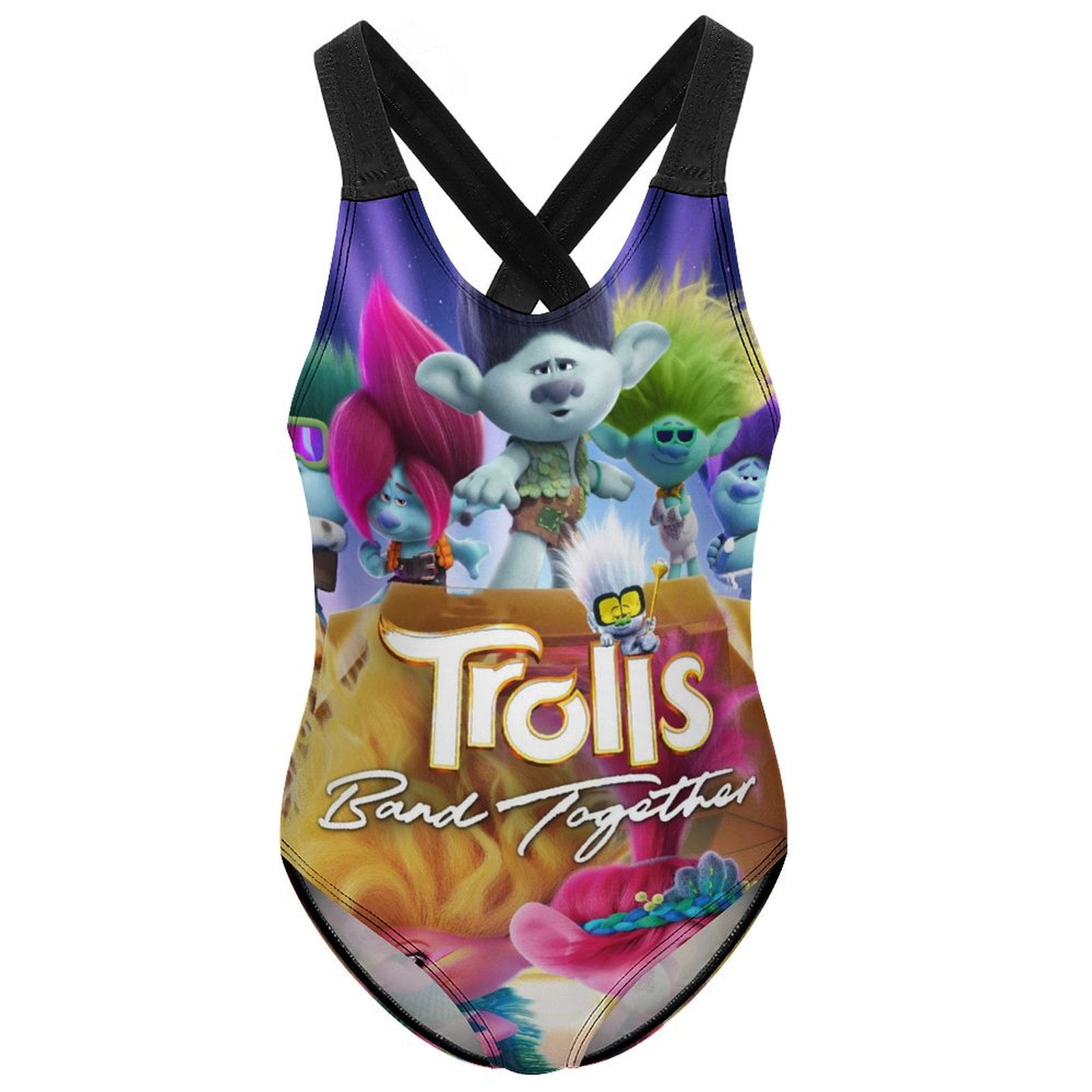 Trolls Band Together Movie Children's One-piece Swimsuit Summer Girl's ...