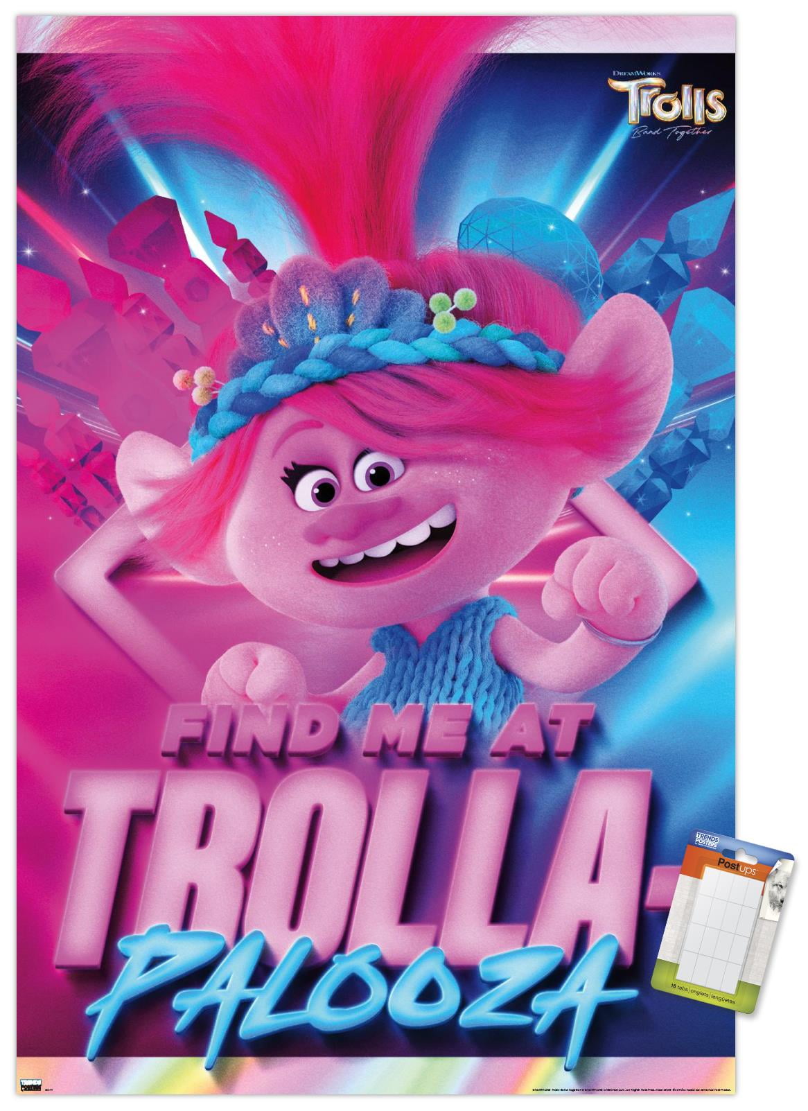 Trolls: Band Together - Poppy Wall Poster, 14.725" x 22.375" - Walmart.com