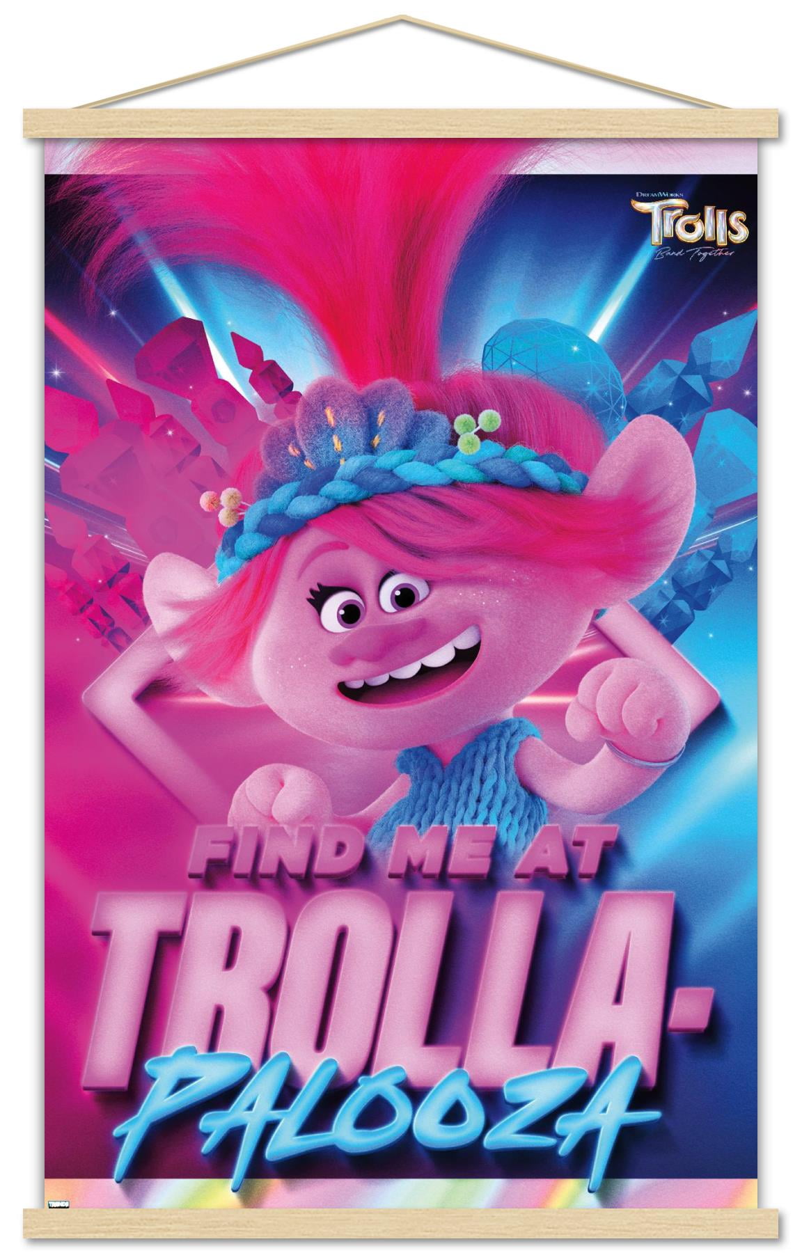 Trolls: Band Together - Poppy Wall Poster with Magnetic Frame, 22.375 ...