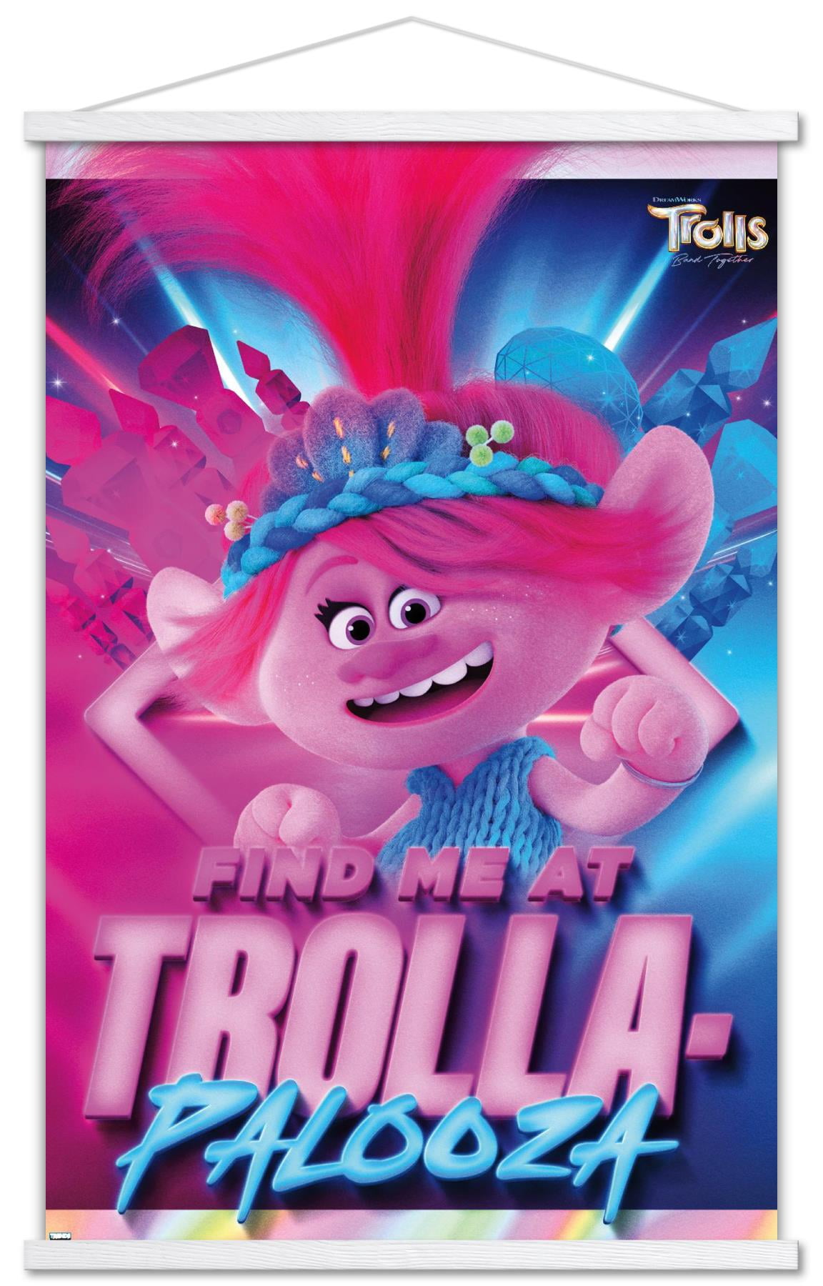 Trolls: Band Together - Poppy Wall Poster with Magnetic Frame, 22.375 ...