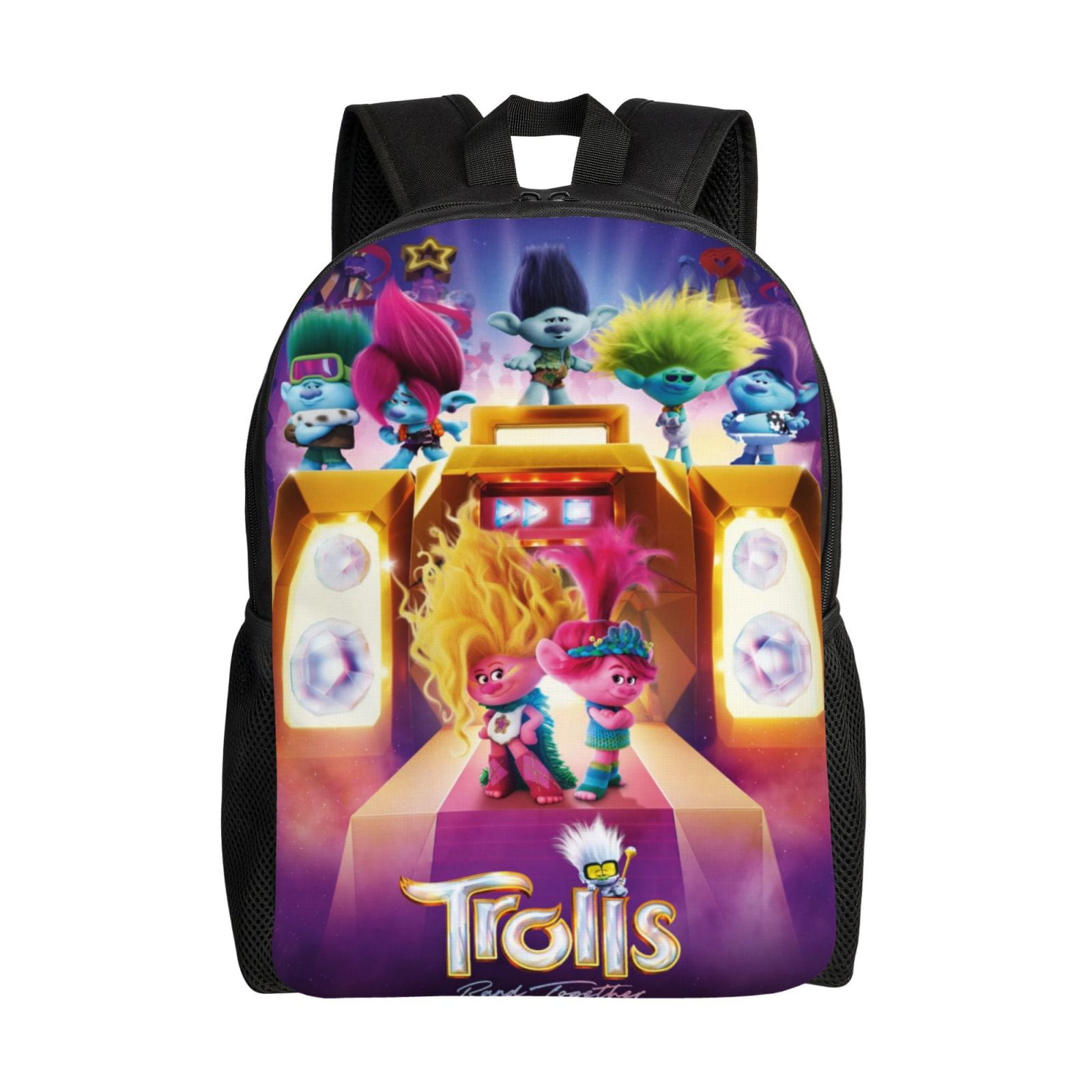 Trolls Band Together Poster Unisex Backpack Laptop Daypack Adjustable ...
