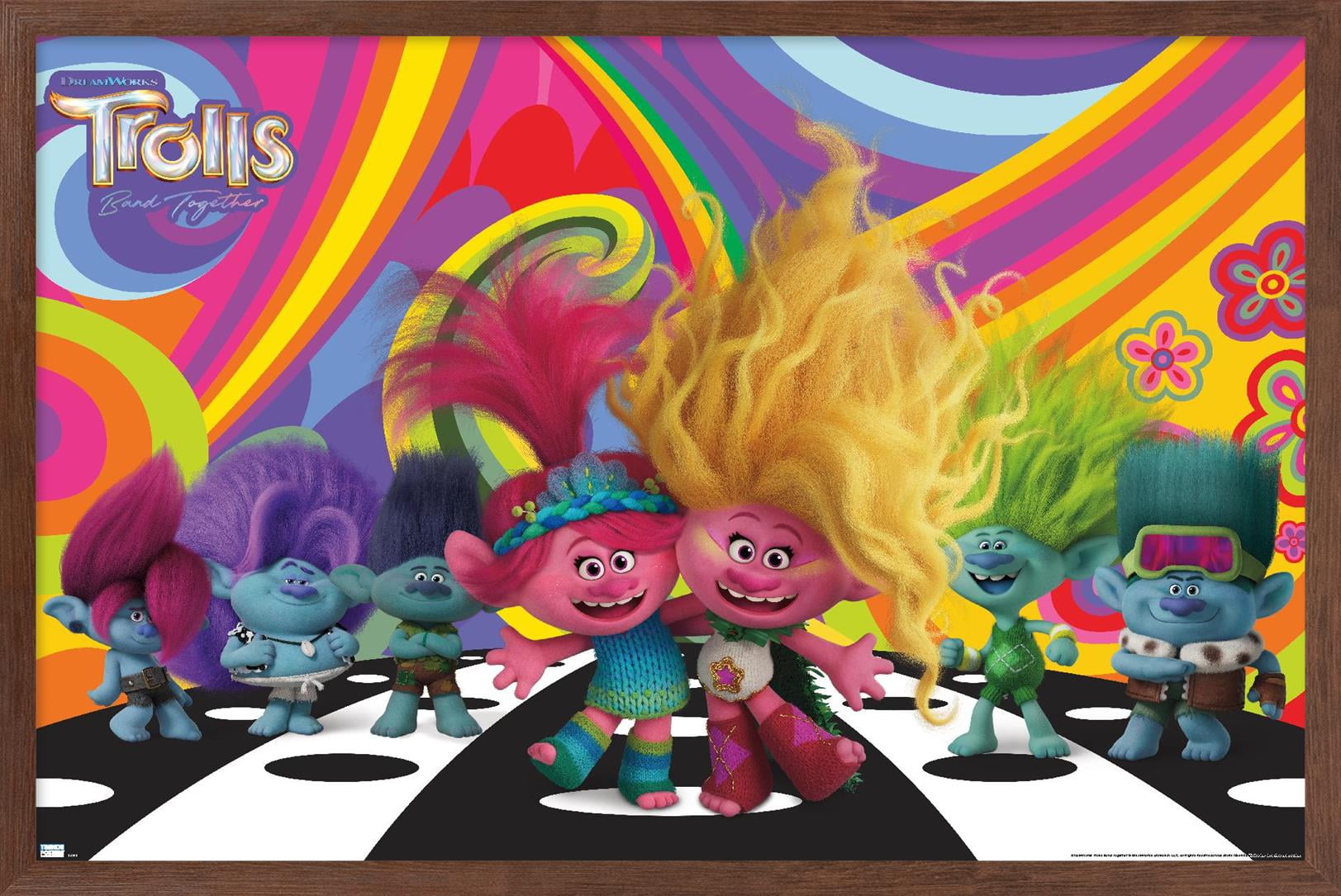 Trolls: Band Together - Universe Wall Poster, 22.375" x 34" Framed ...