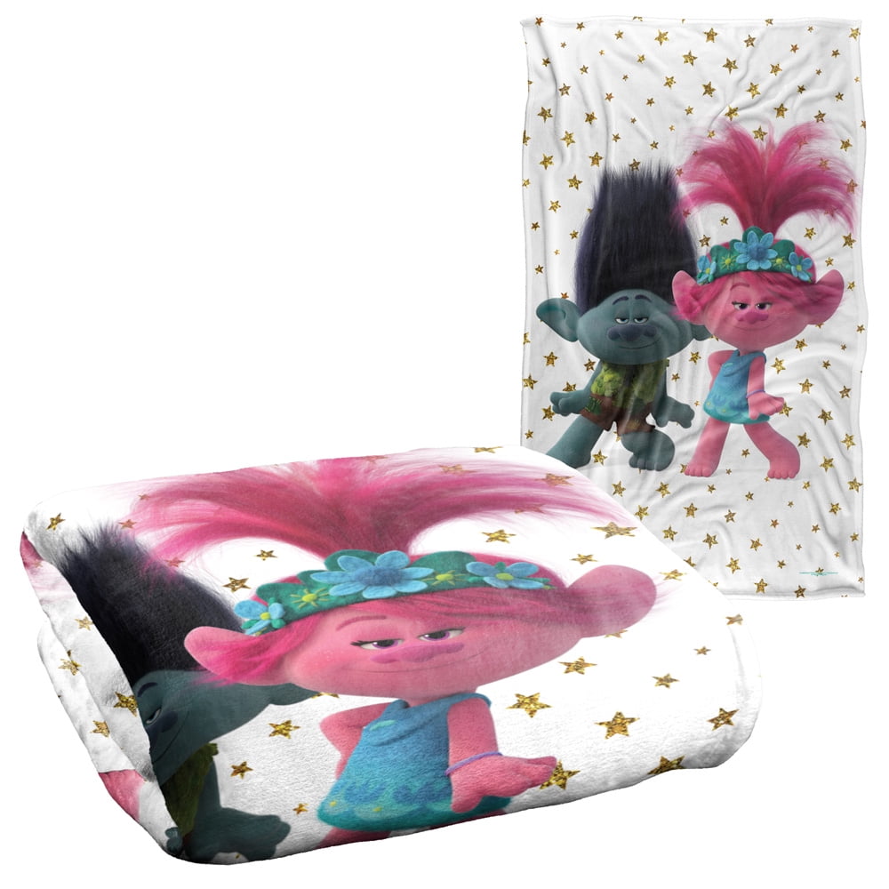 Trolls Blanket, 36"x58", Happy Together Silky Touch Super Soft Throw ...