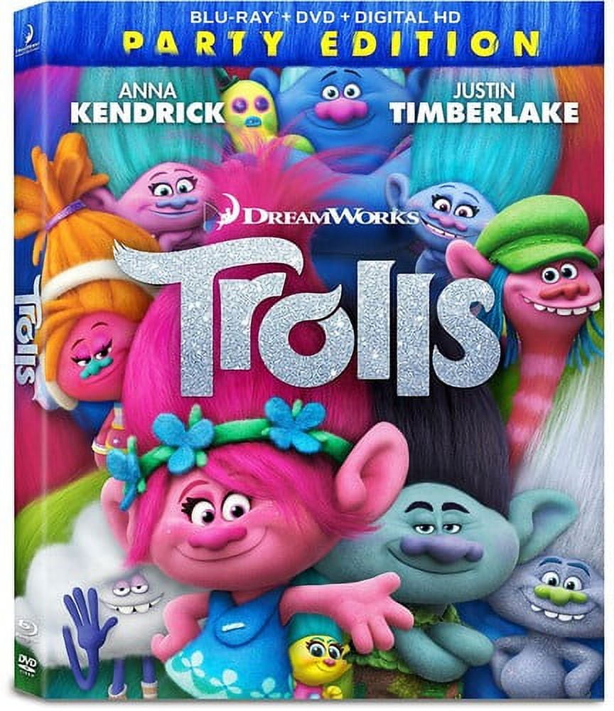 Trolls (Blu-ray + DVD) - Walmart.com