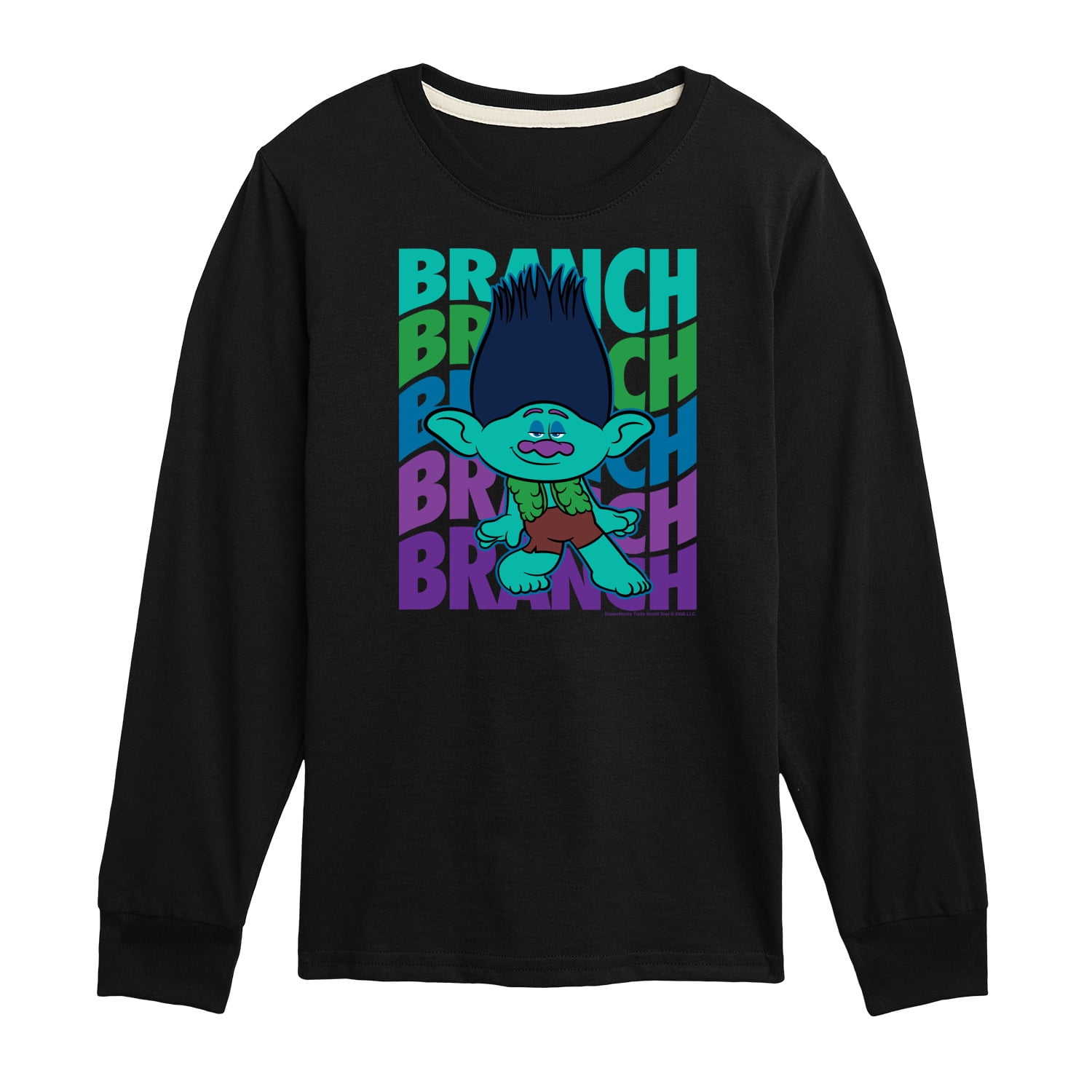 Trolls - Branch Stacked - Toddler & Youth Long Sleeve Graphic T-Shirt ...