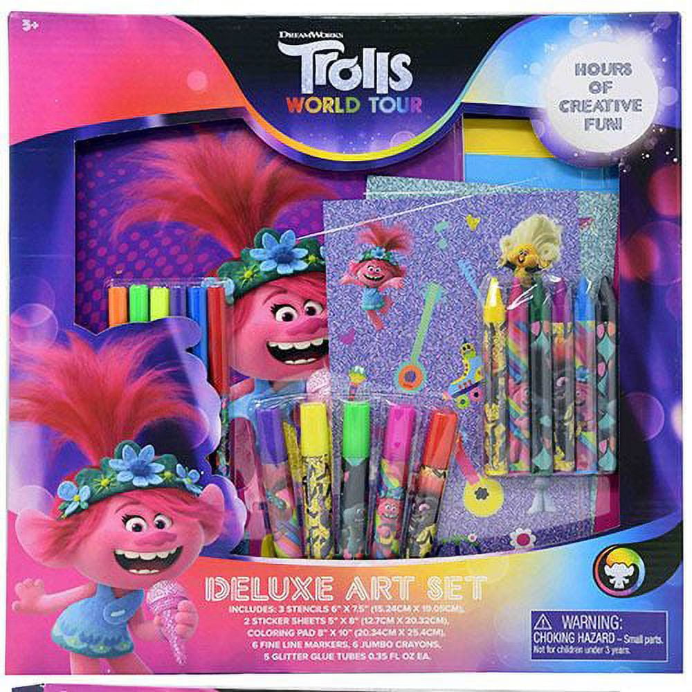 Trolls Deluxe Art Set t 23 Pcs - Walmart.com