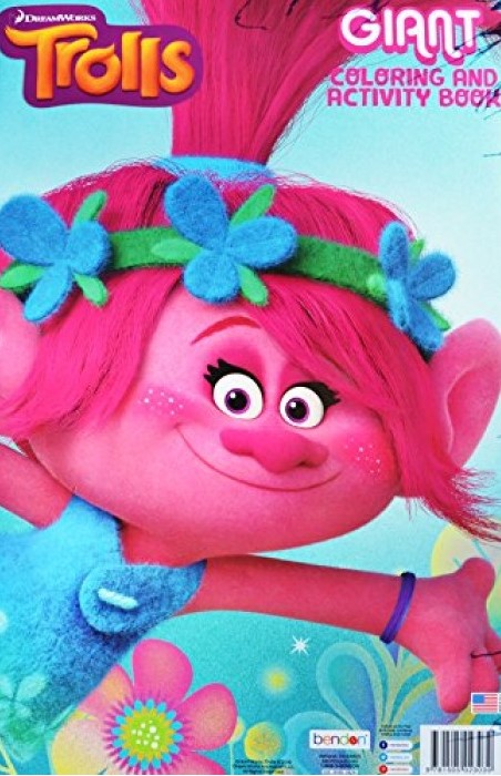 Trolls Giant 11" x 16" Coloring & Activity Book - Walmart.com