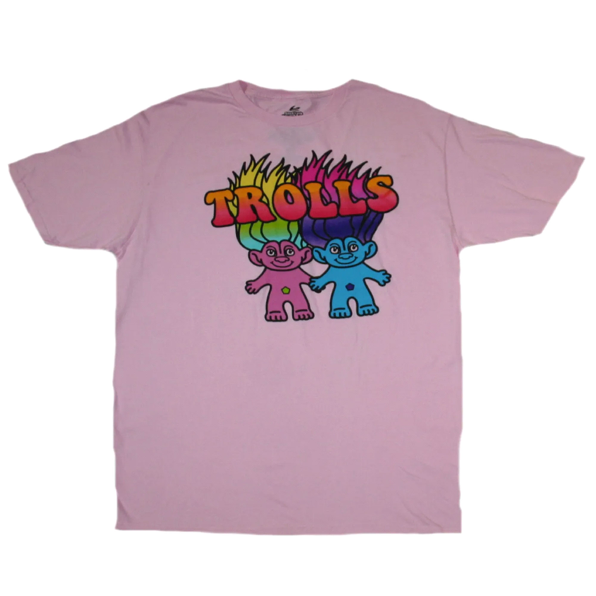 Trolls Good Luck Troll's Men's Pink T-Shirt (Large) - Walmart.com