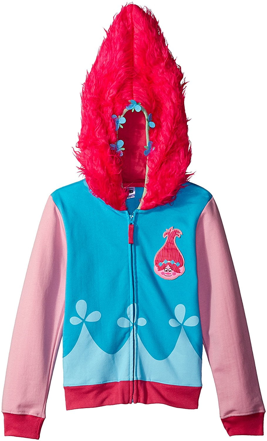 Trolls Movie Poppy Playtime Kids Character Zip Hoodie Sweatshirt Jacket ...