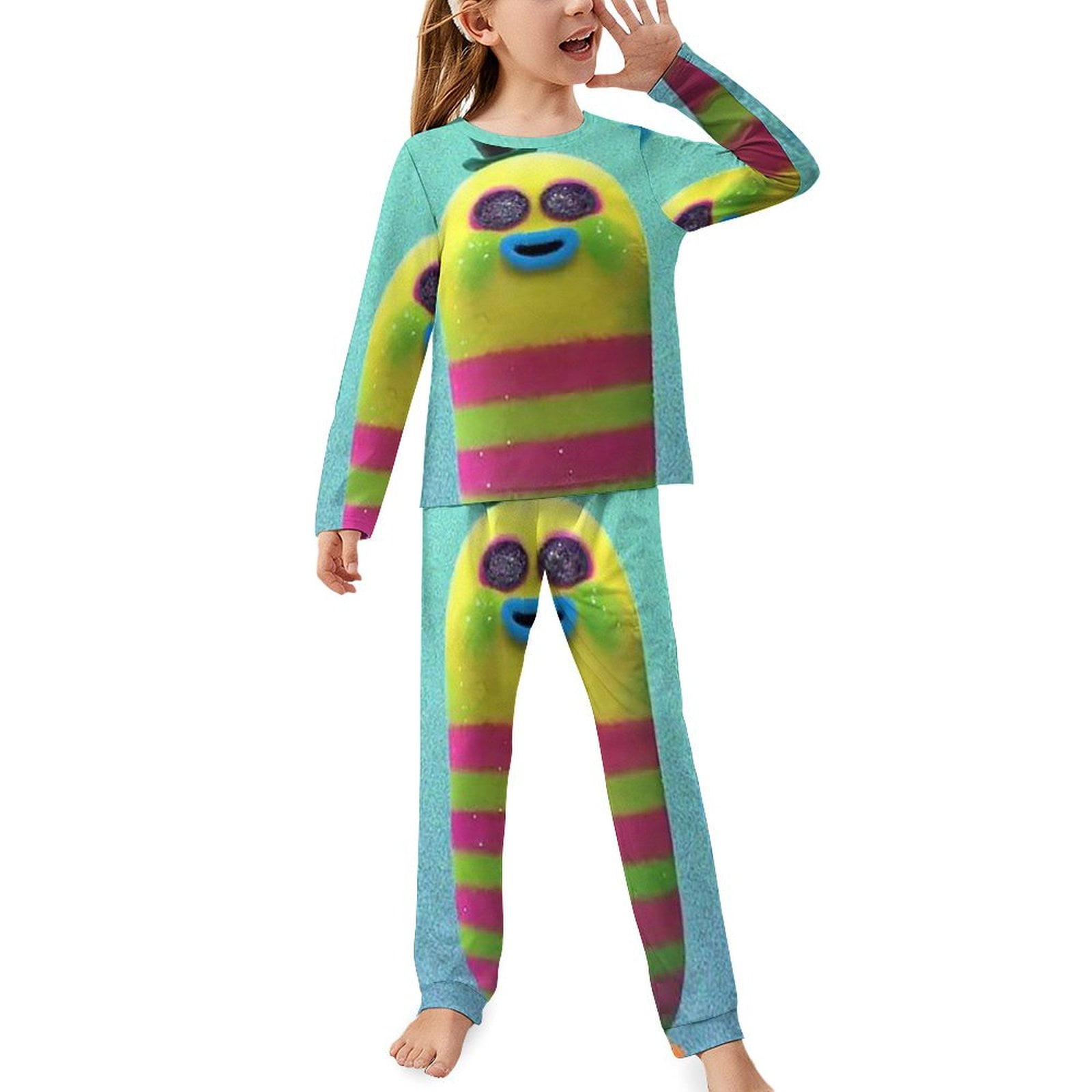Trolls Pajamas Set for Gils Kids Cute PJ Sets Trolls Merch - Walmart.com
