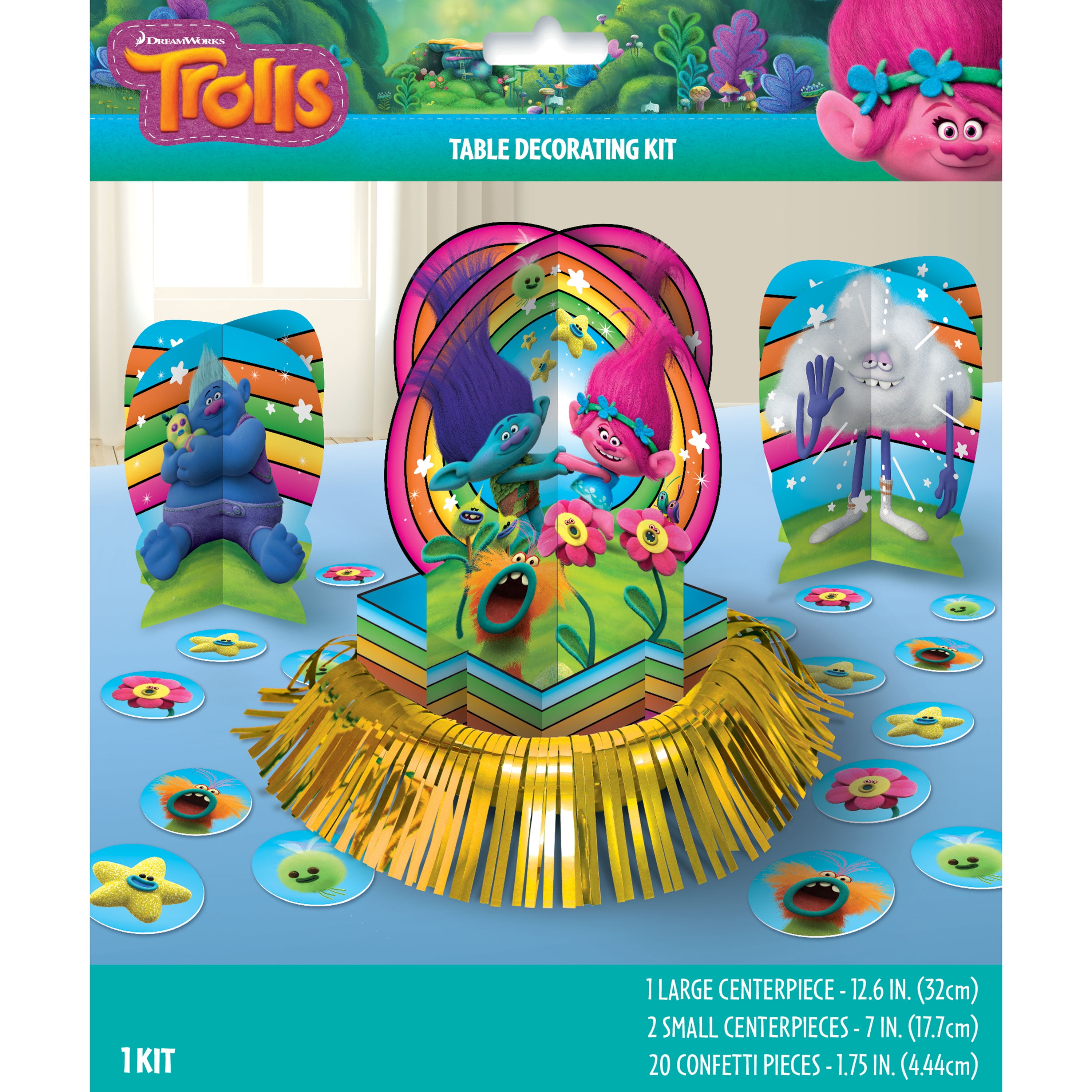 Trolls Party Table Decorating Kit - Walmart.com
