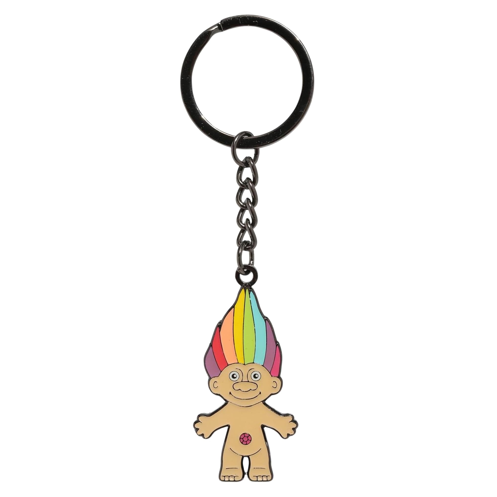 Trolls Rainbow Hair Troll Enamel Charm Keychain - Walmart.com
