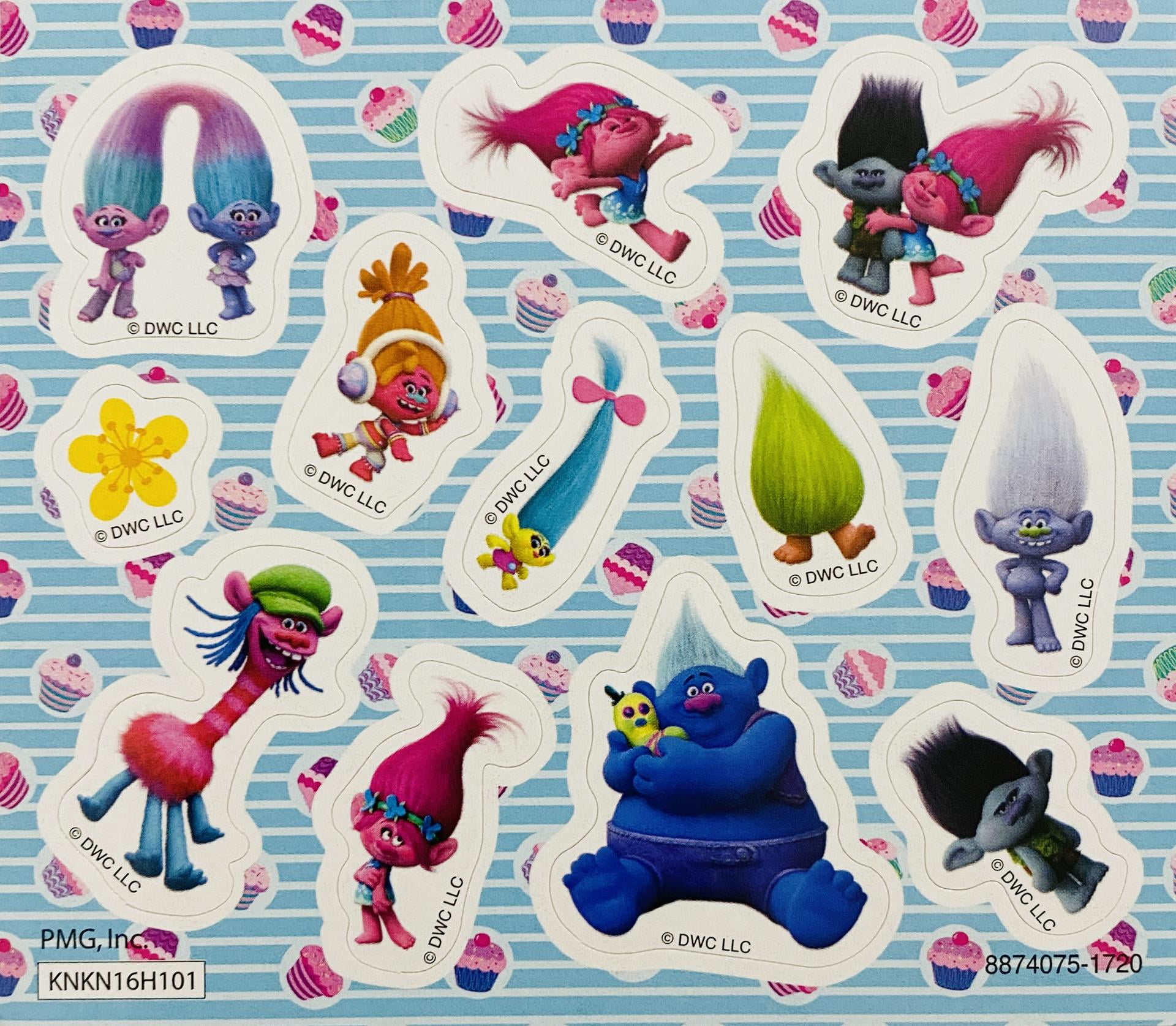 Trolls Sticker Sheets 3 Sets - Walmart.com