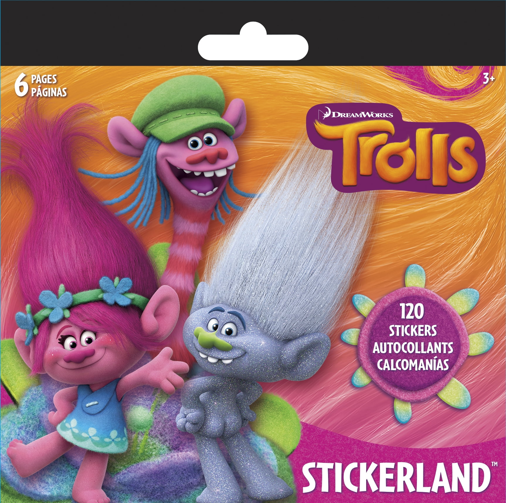 Trolls Stickerland Pad, 6 Pages - Walmart.com
