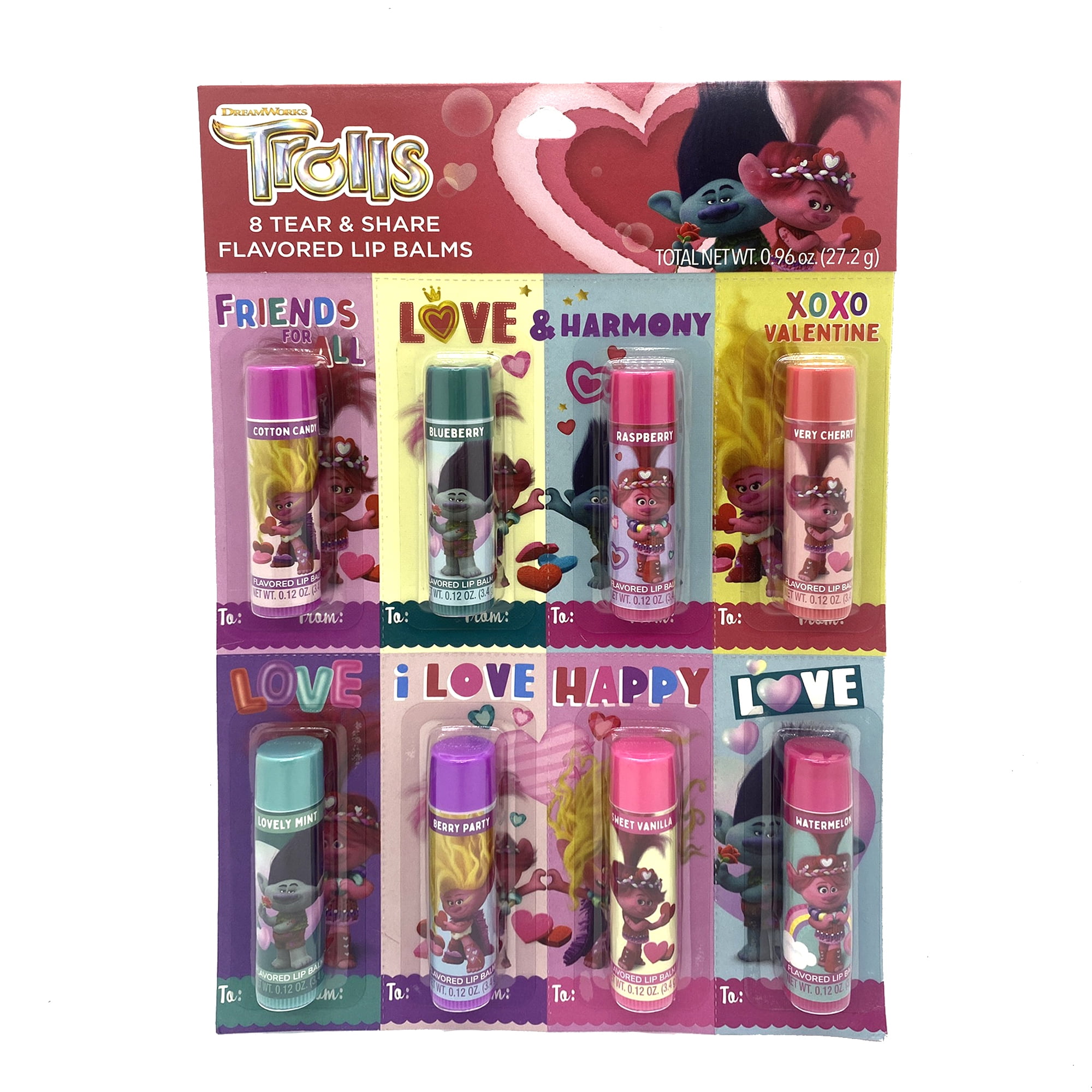 Trolls Tear N Share Lip Balm, Hydrating Gloss for Children, Nourishing ...