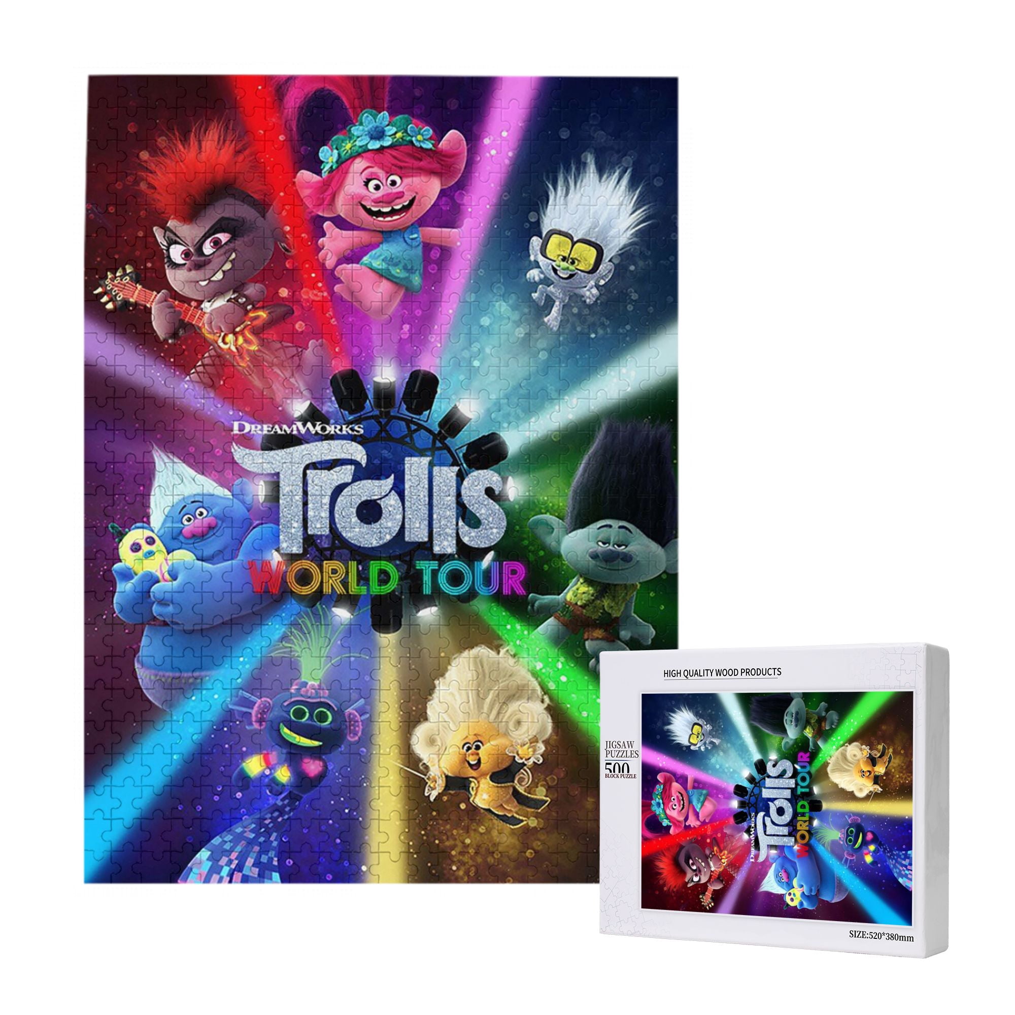 Trolls Together Band 500 Piece Jigsaw Puzzle Puzzle for Adults Child ...