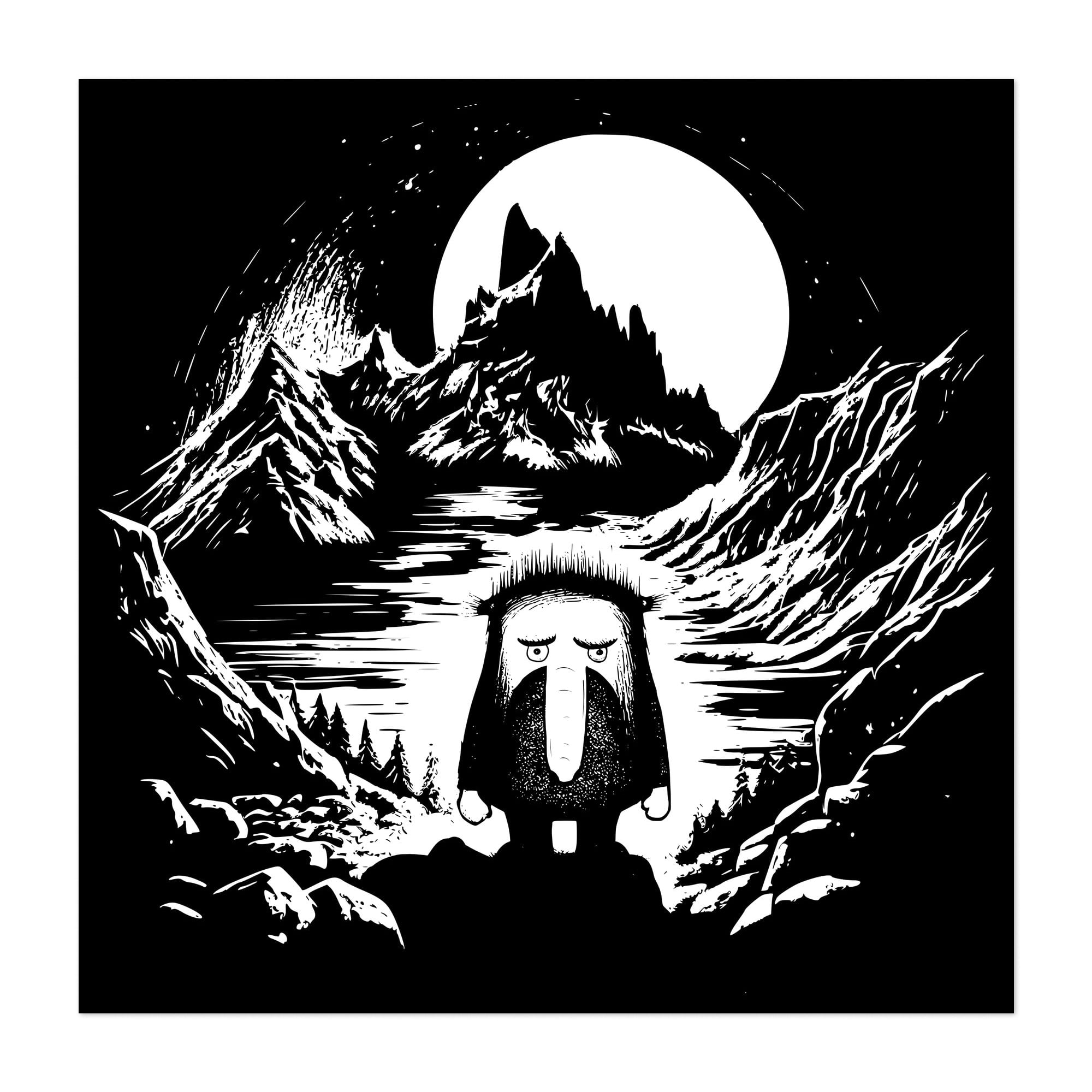 Trolls and Troll Hunters. Troll Hunters - Illustration Surrealism Black ...
