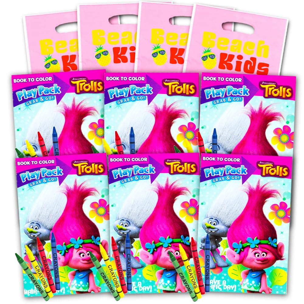 Trolls Ultimate Party Favors Packs for Kids, Girls -- 6 Sets with ...