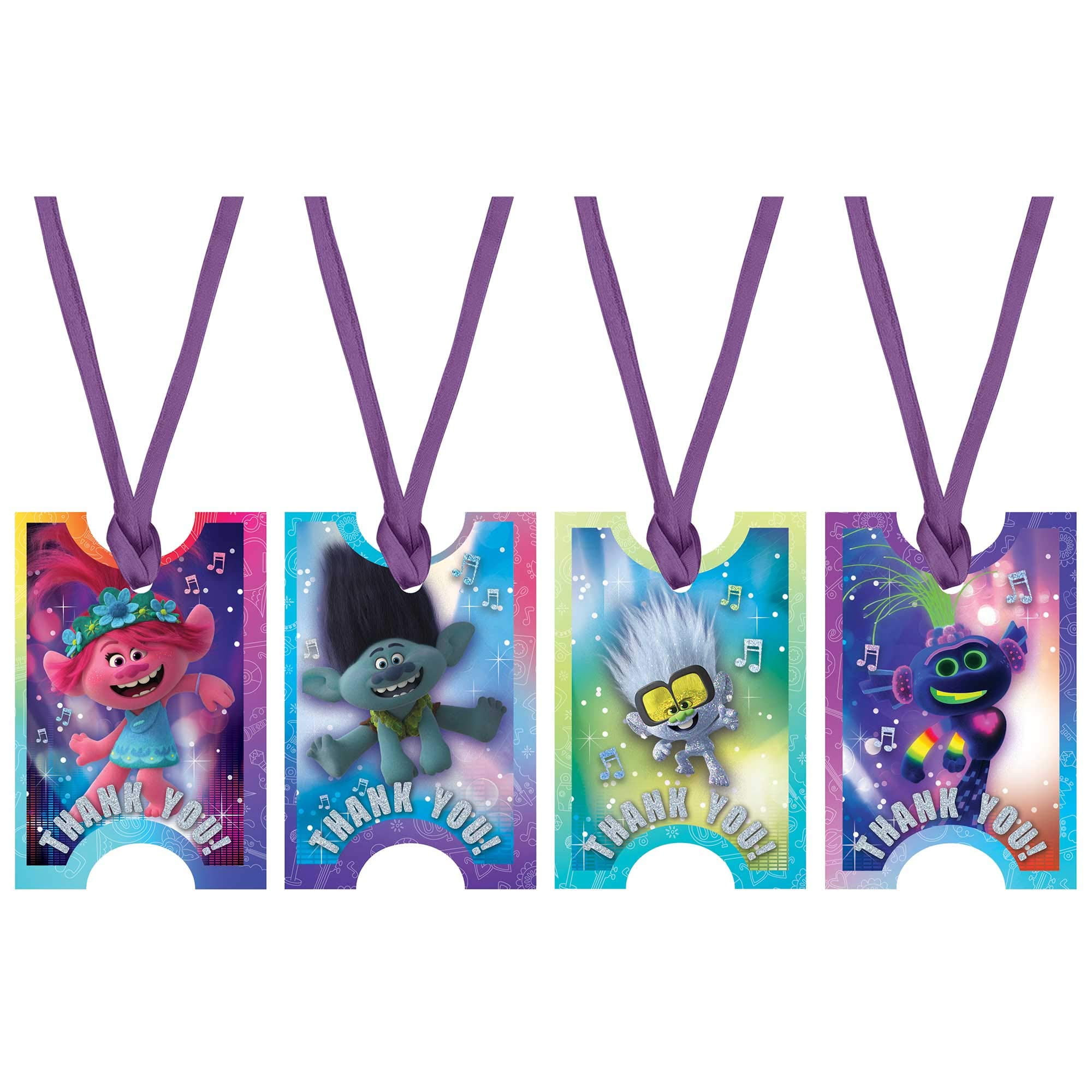 Trolls 'World Tour 2020' Thank You Tags (8ct) - Walmart.com