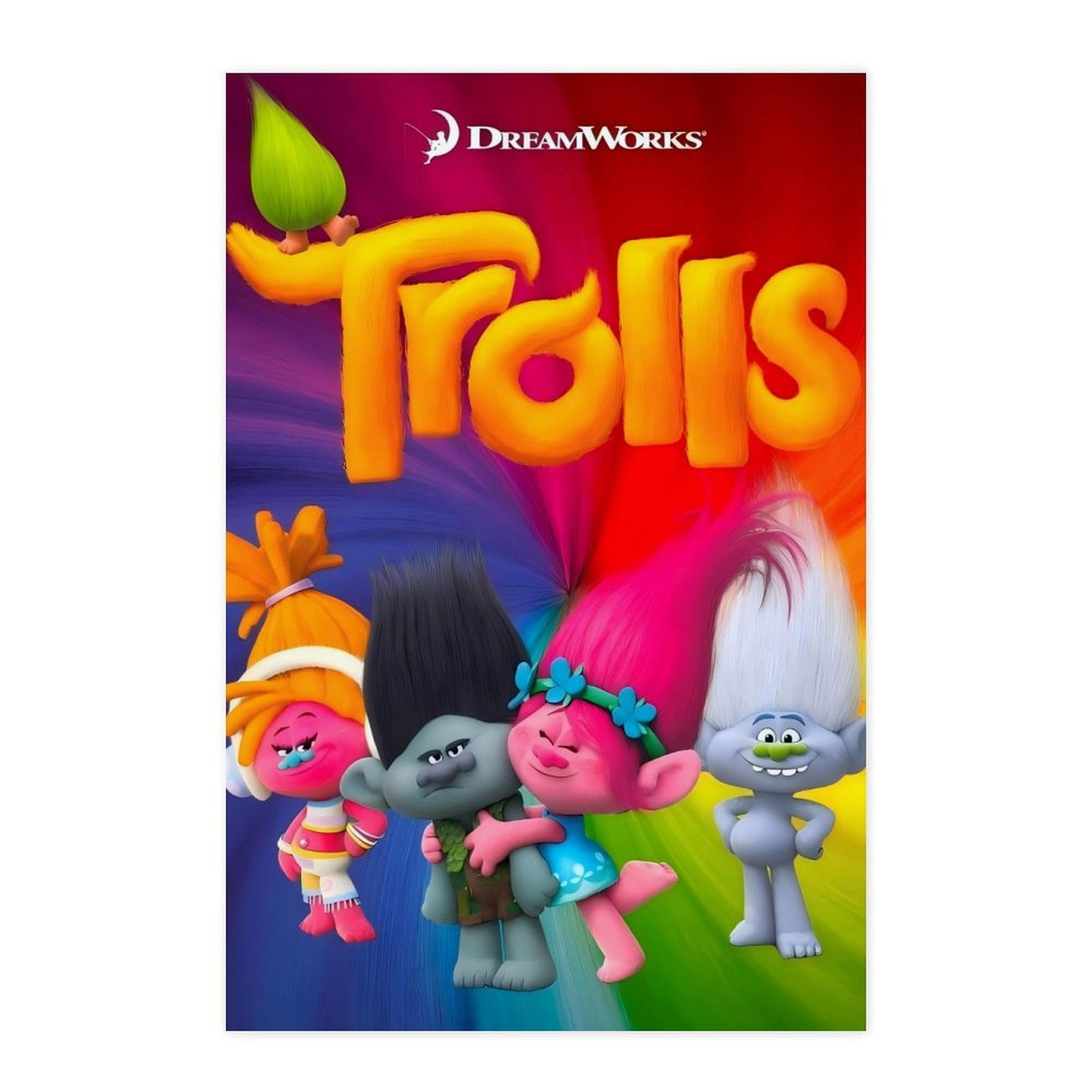 Trolls World Tour Anime stickers posters wall decoration 40*60（cm ...