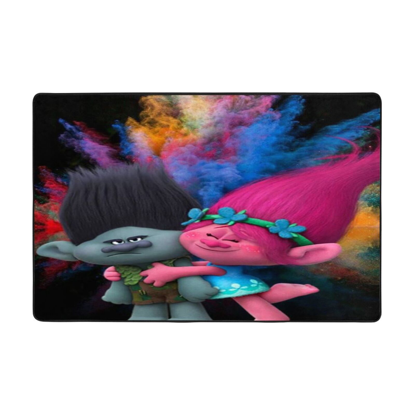 Trol-l World Tou Area Rug Cartoon Rugs Non-Slip Soft Carpet Soft Floor ...