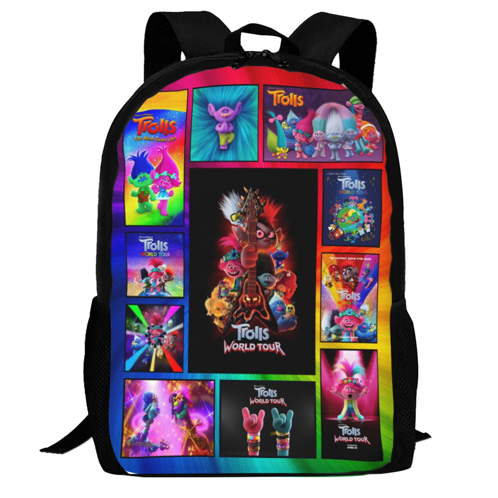 Trolls World Tour Backpack,3d Print Laptop Backpack Lightweight Casual ...