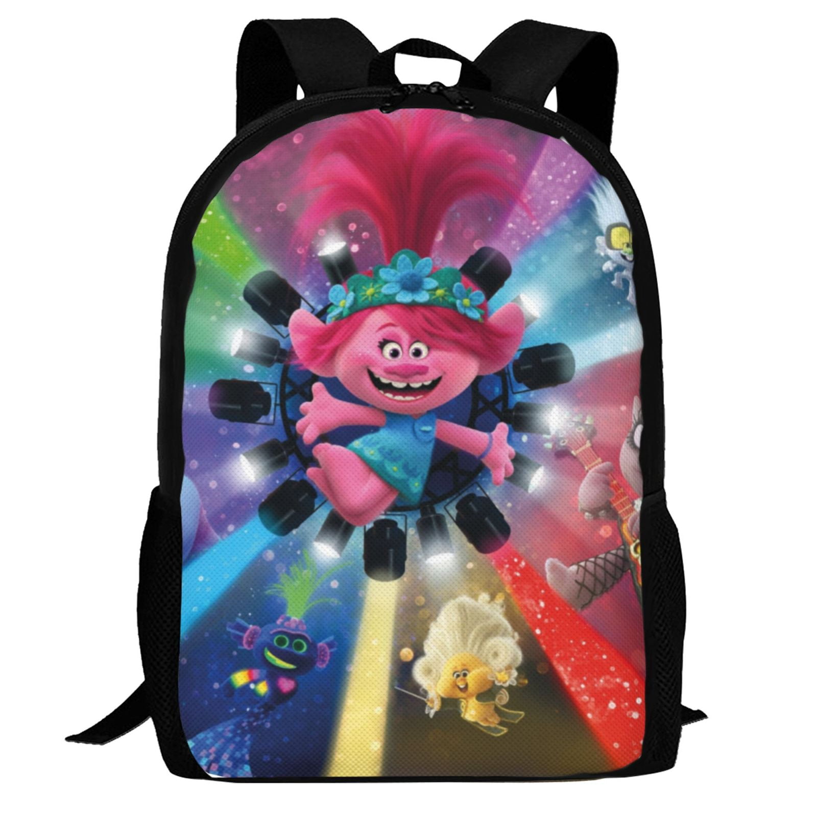 Trolls World Tour Backpack, 3d Printed Laptop Backpack, Water Resistant ...