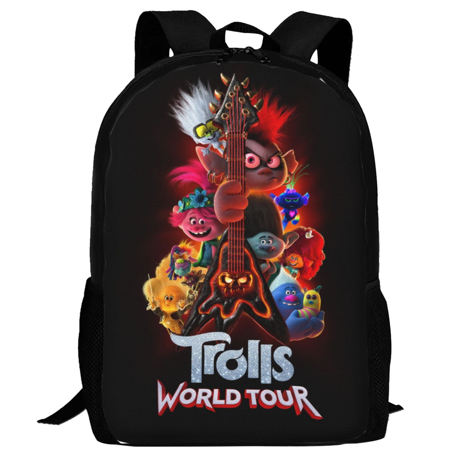 Trolls World Tour Backpack, 3d Printed Laptop Backpack, Water Resistant ...