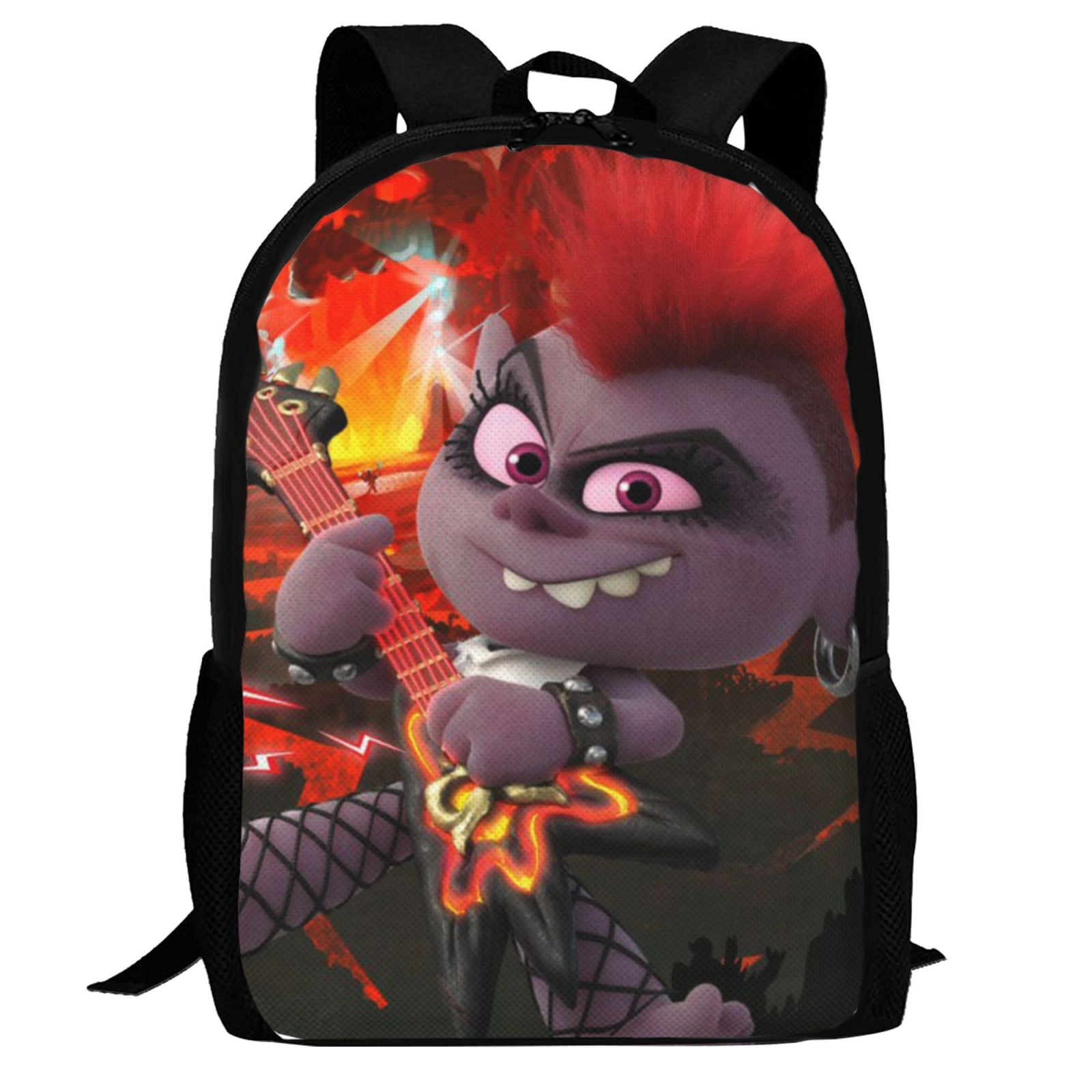 Trolls World Tour Backpack, 3d Printed Laptop Backpack, Water Resistant ...