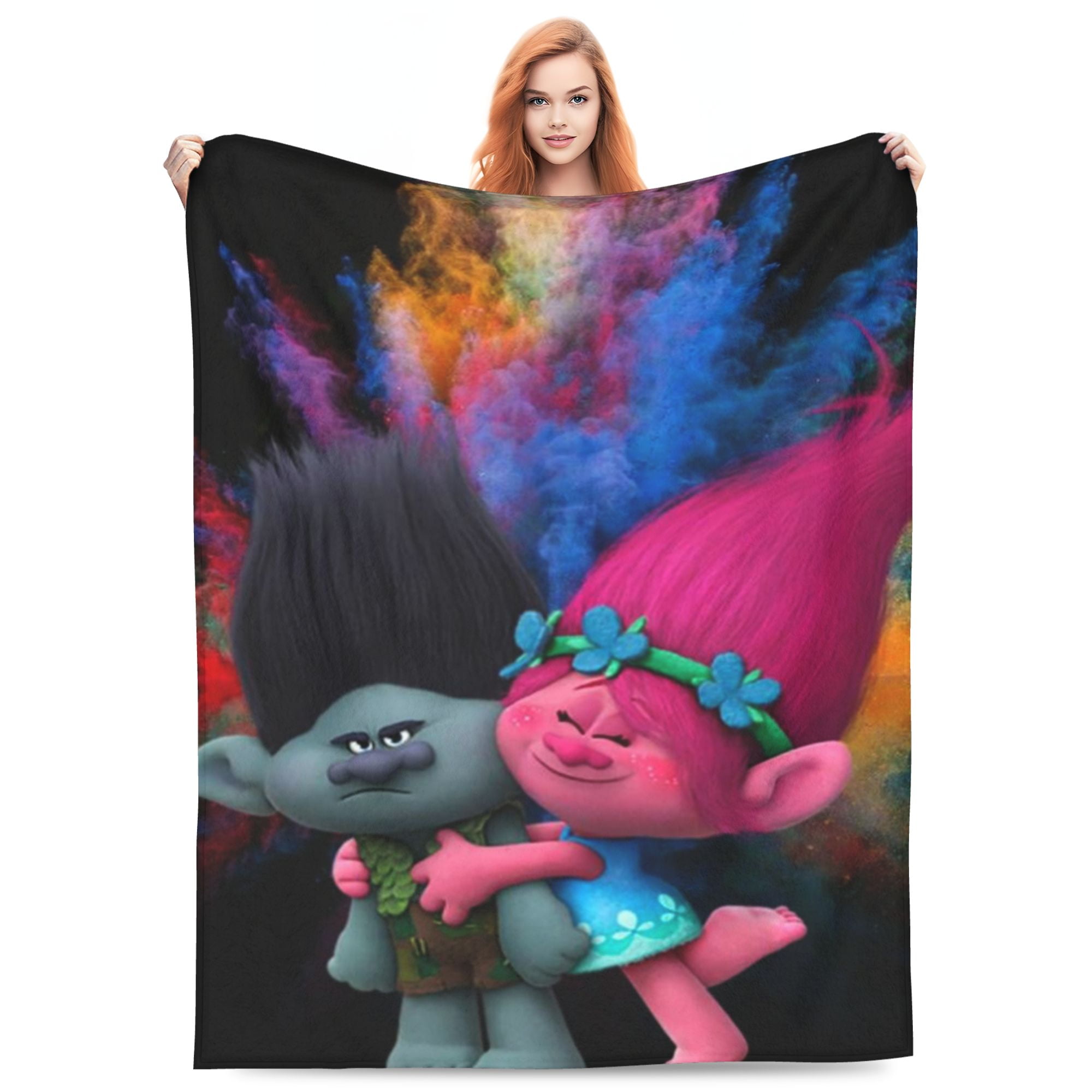 TRo-lls World Bed Blanket 3D Printed Throw Blanket Lightweight Super ...