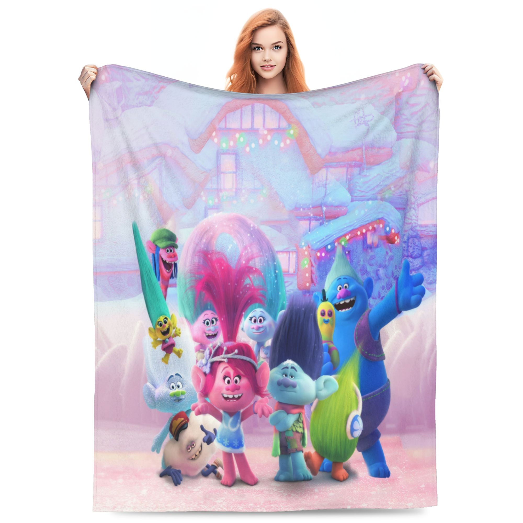 TRo-lls World Bed Blanket 3D Printed Throw Blanket Lightweight Super ...