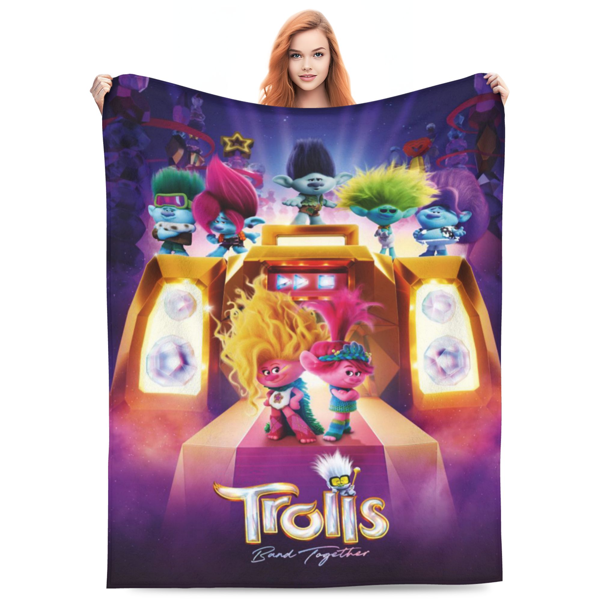 TRo-lls World Bed Blanket 3D Printed Throw Blanket Lightweight Super ...