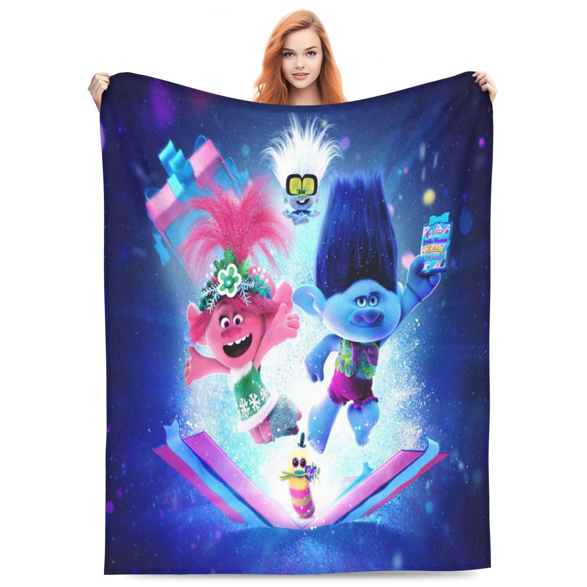 TRo-lls World Bed Blanket 3D Printed Throw Blanket Lightweight Super ...