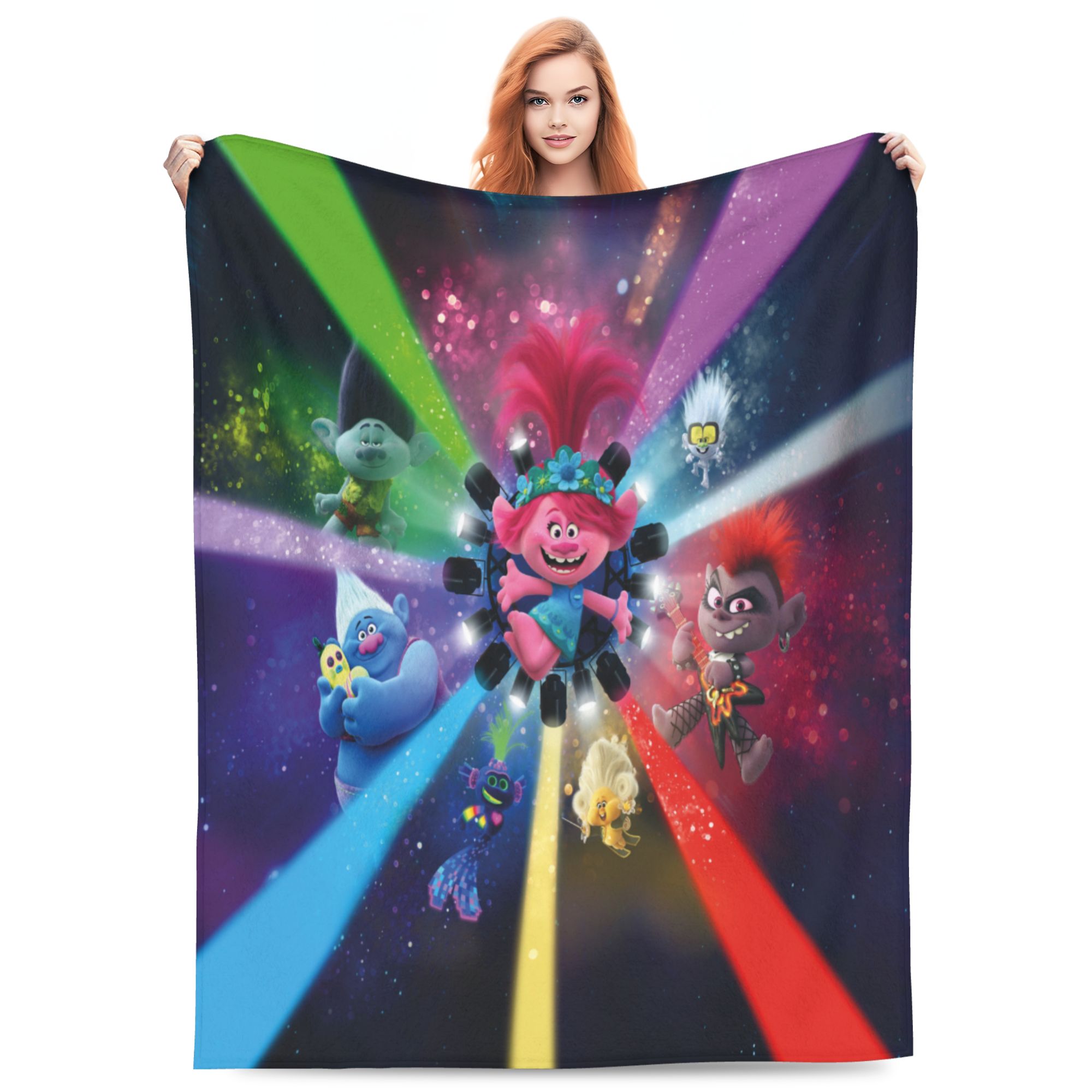 TRo-lls World Bed Blanket 3D Printed Throw Blanket Lightweight Super ...